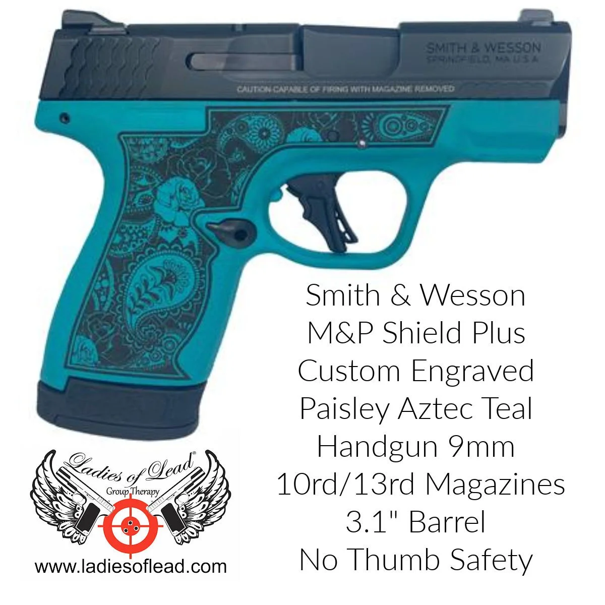 Teal Handgun
