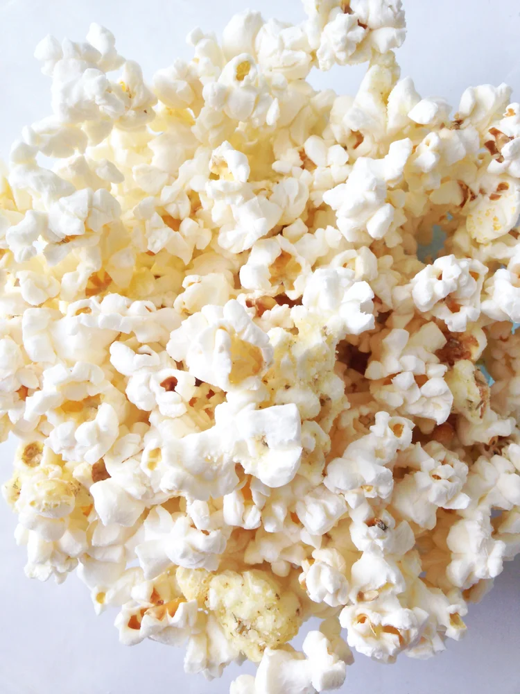 Healthy Brown Bag Popcorn (Garlic Parmesan) — The Skinny Fork
