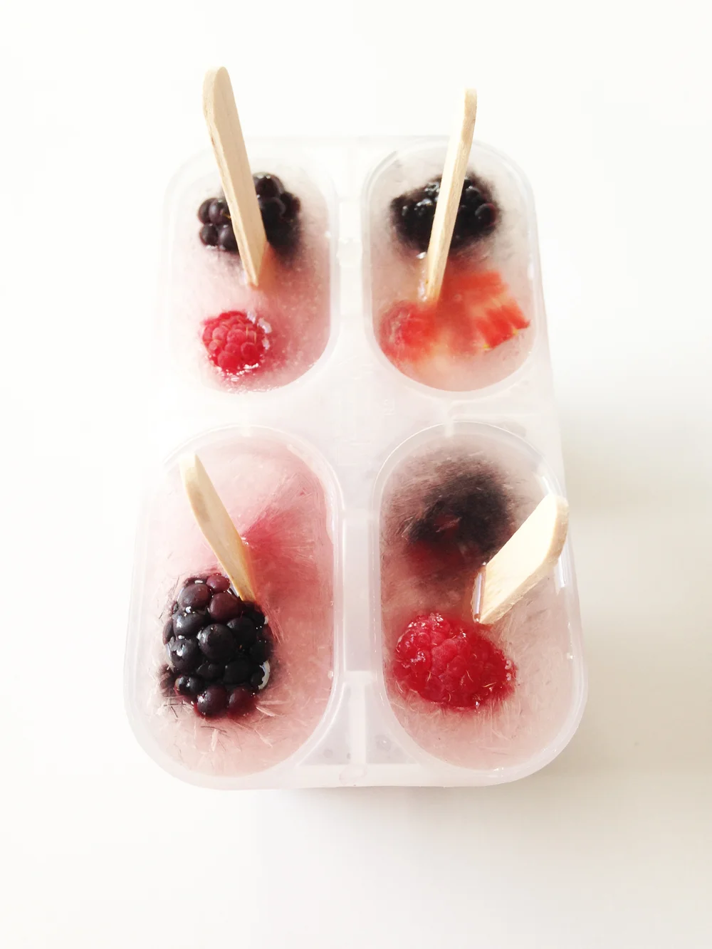Coconut Water & Mixed Berry Popsicles — The Skinny Fork