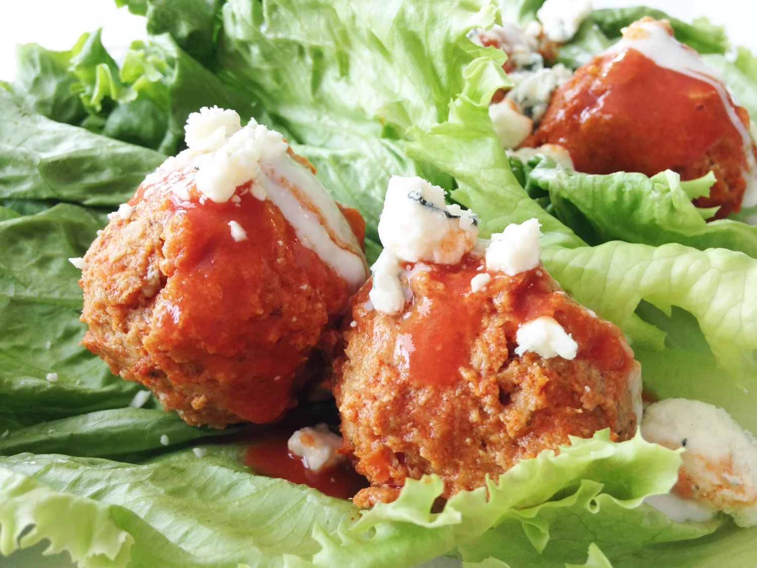 Skinny Buffalo Meatballs (Crock Pot) — The Skinny Fork