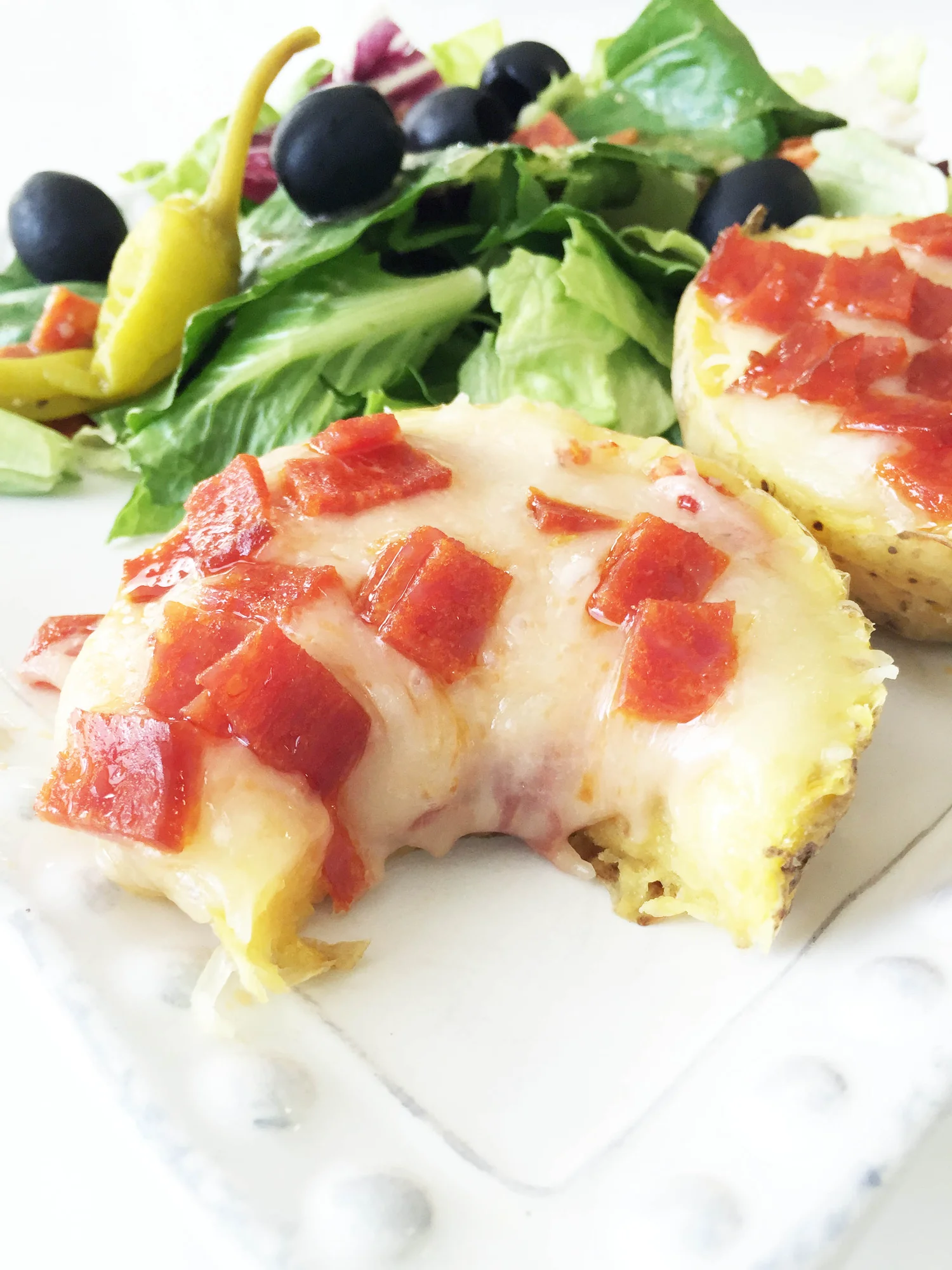 Skinny Pizza Potato Skins — The Skinny Fork