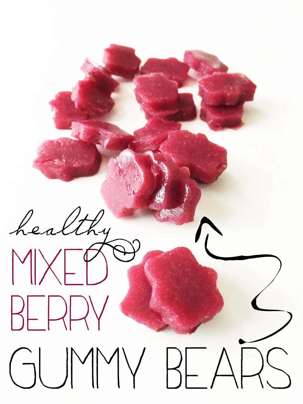 Healthy Mixed Berry Gummy Bears — The Skinny Fork