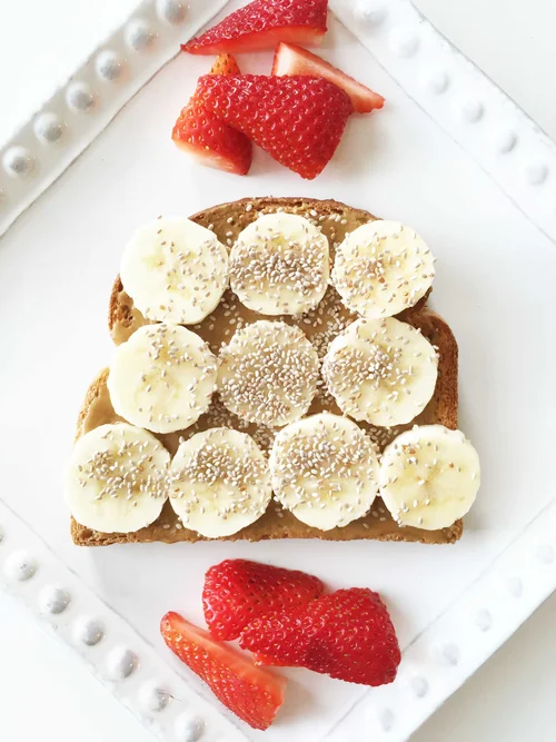 Sun Butter, Banana & Chia Seed Toast — The Skinny Fork
