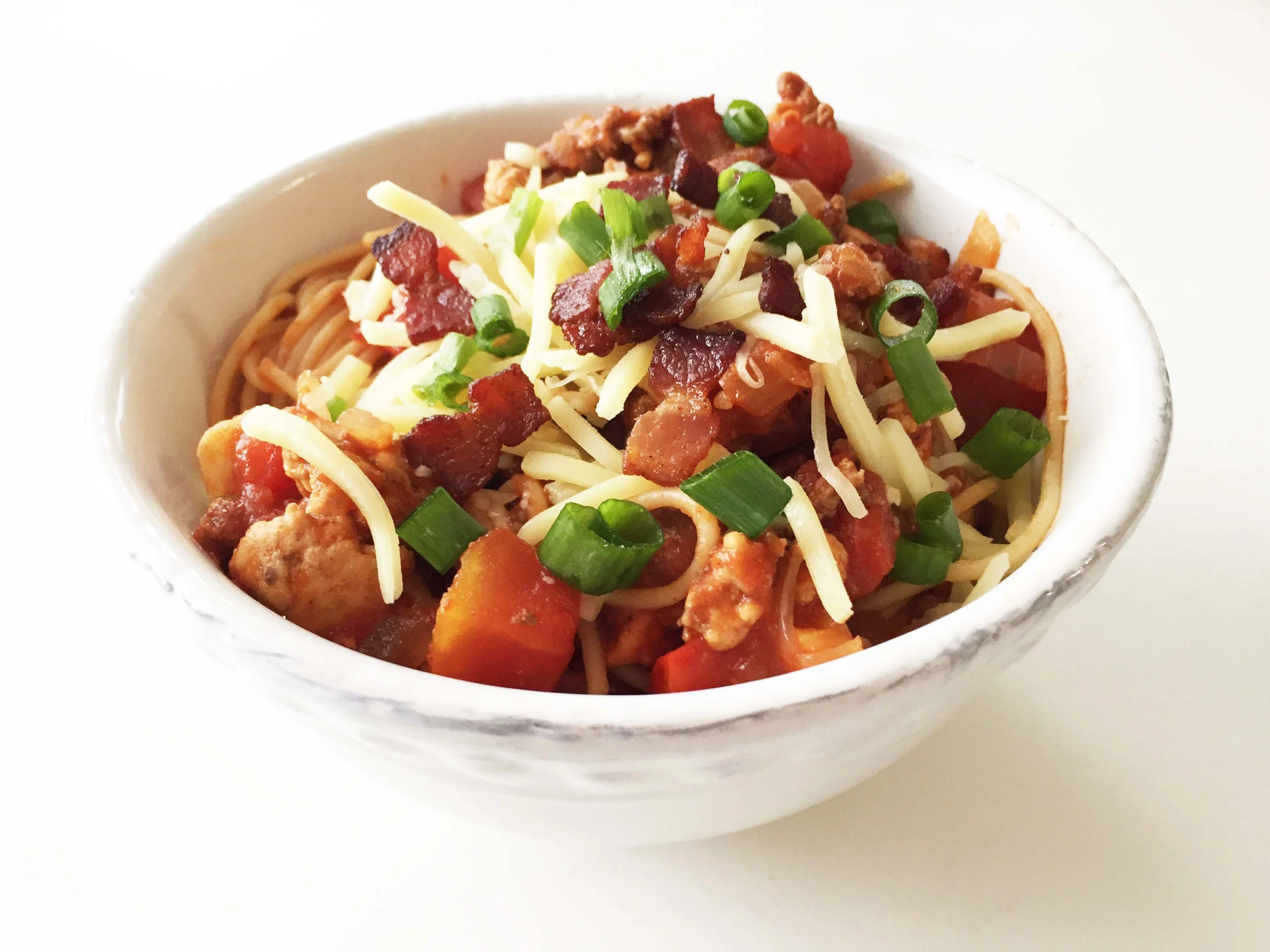 Healthified Cowboy Spaghetti — The Skinny Fork