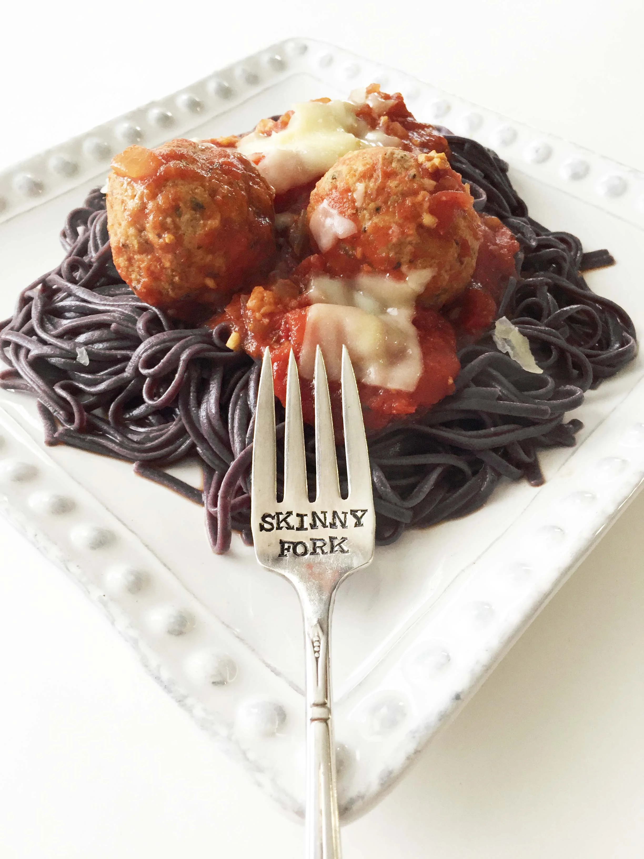 Scary Good Stuffed Meatballs & Garlicky Sauce (Crock Pot) — The Skinny Fork