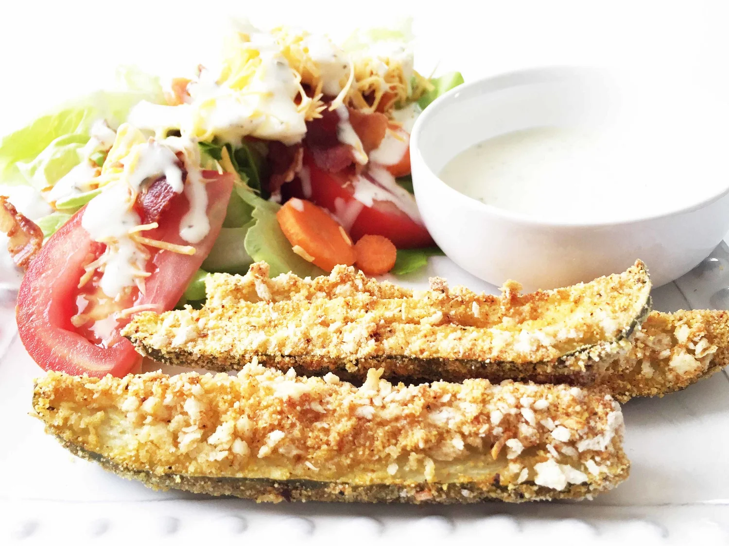 Southwest 'Fried' Pickles — The Skinny Fork