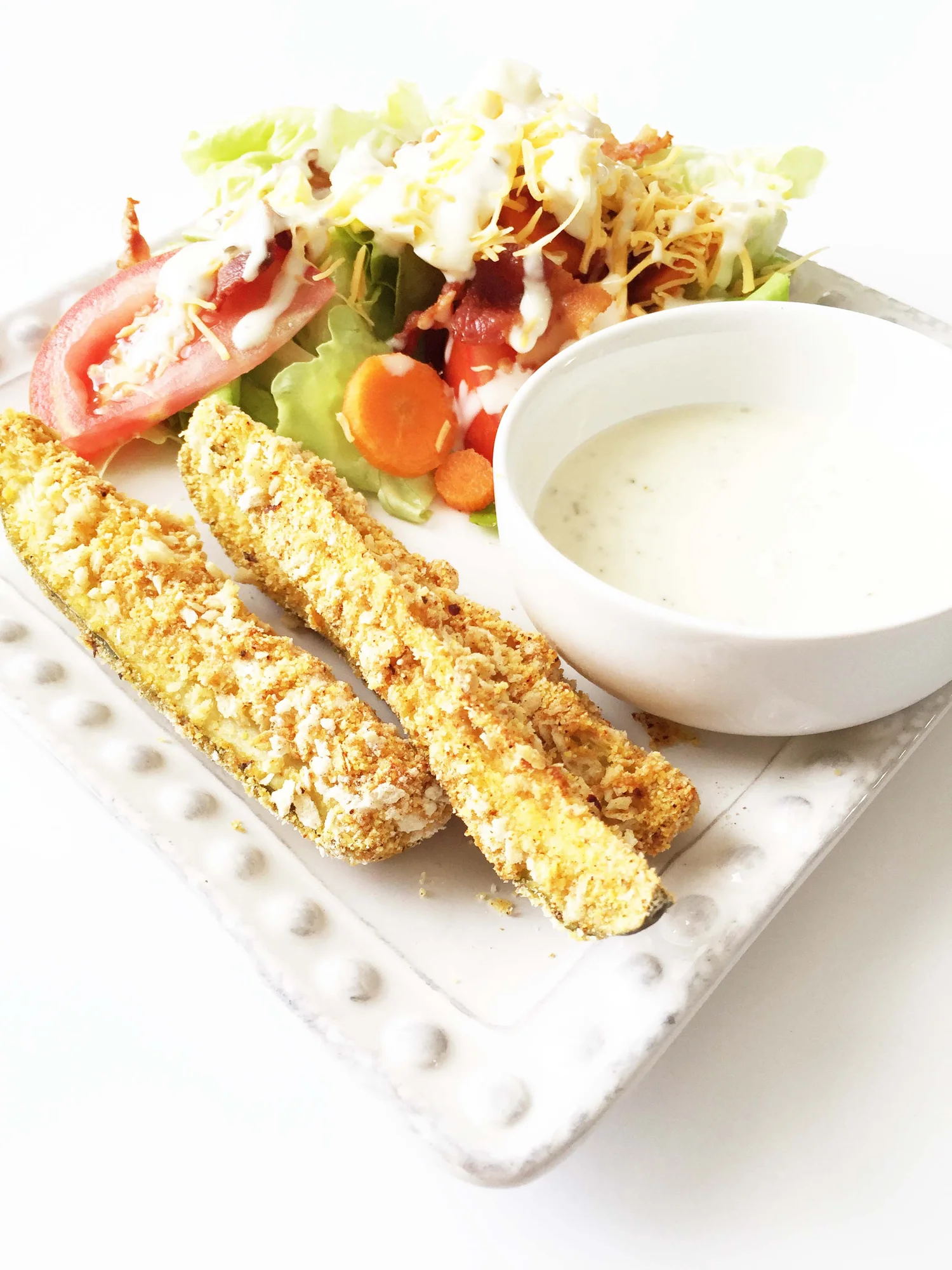 Southwest 'Fried' Pickles — The Skinny Fork