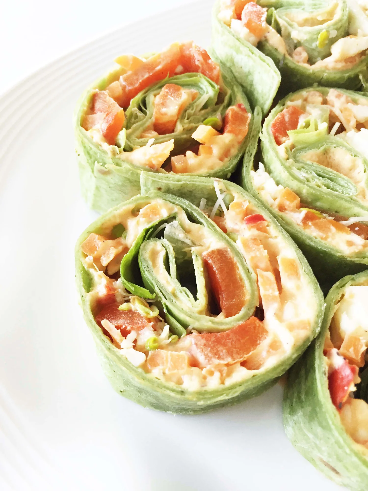 Veggie & Hummus Pinwheels — The Skinny Fork