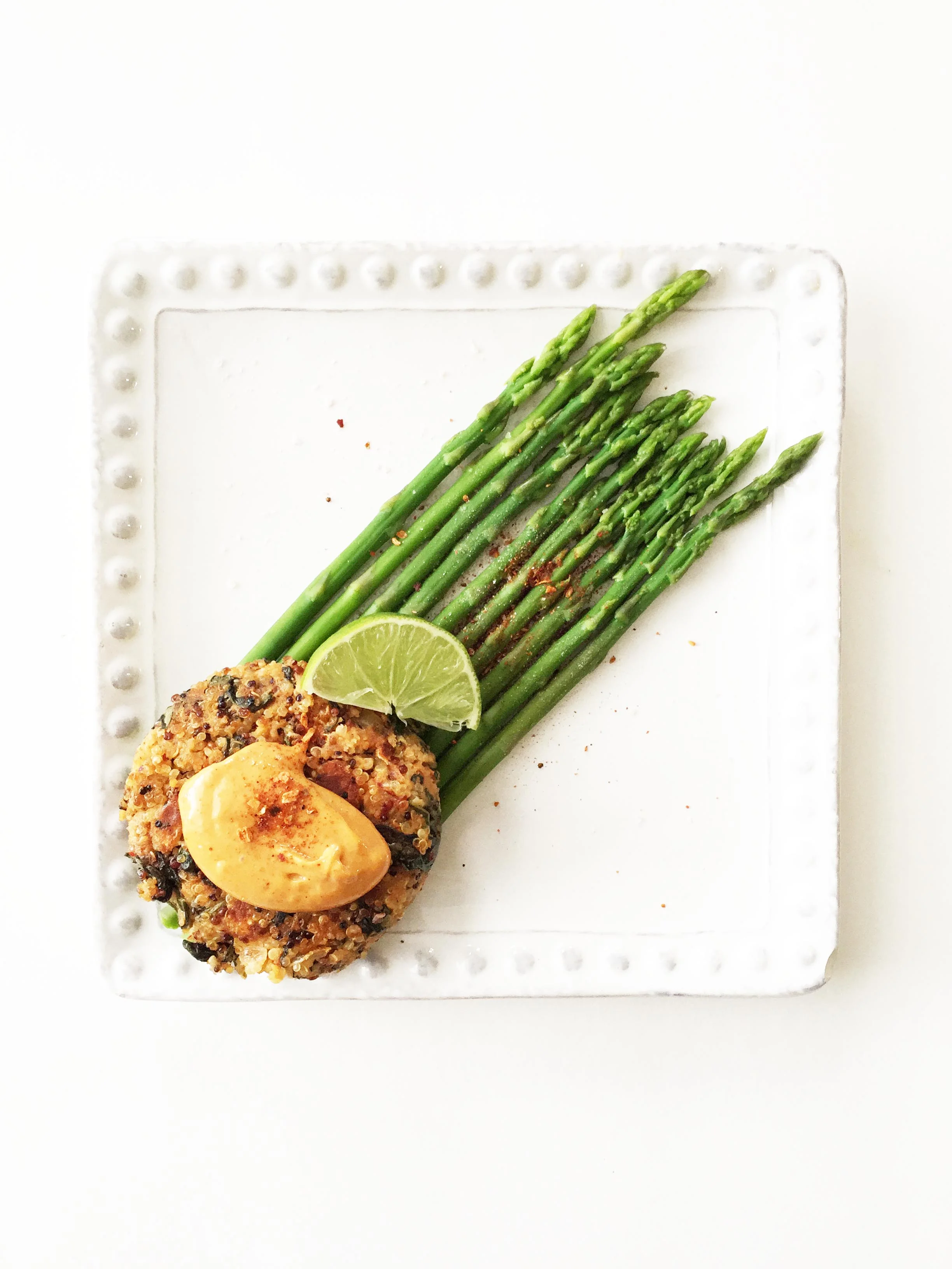 Chipotle & Spinach Quinoa Cakes — The Skinny Fork