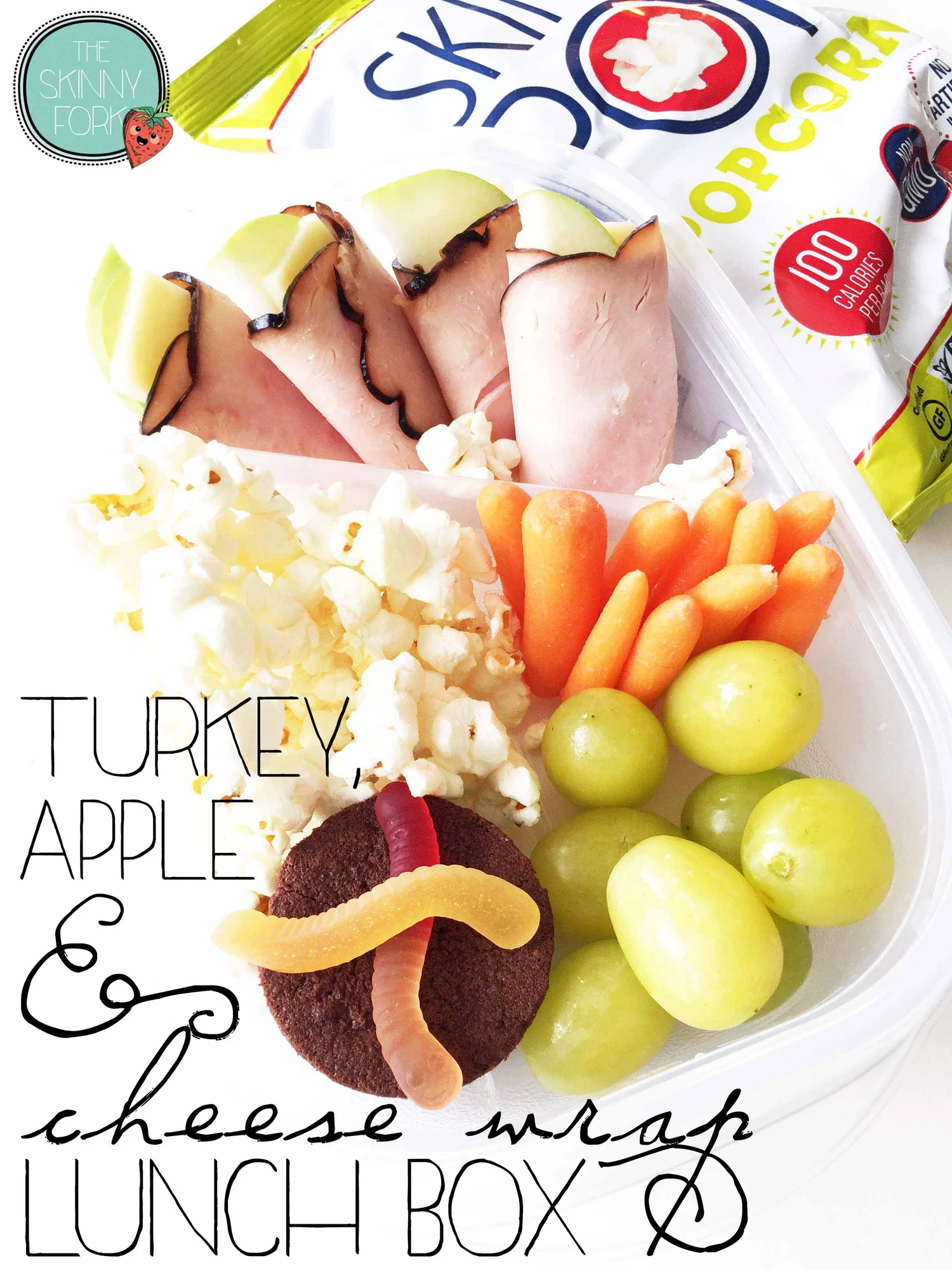Turkey, Apple & Cheese Wrap Lunchbox — The Skinny Fork