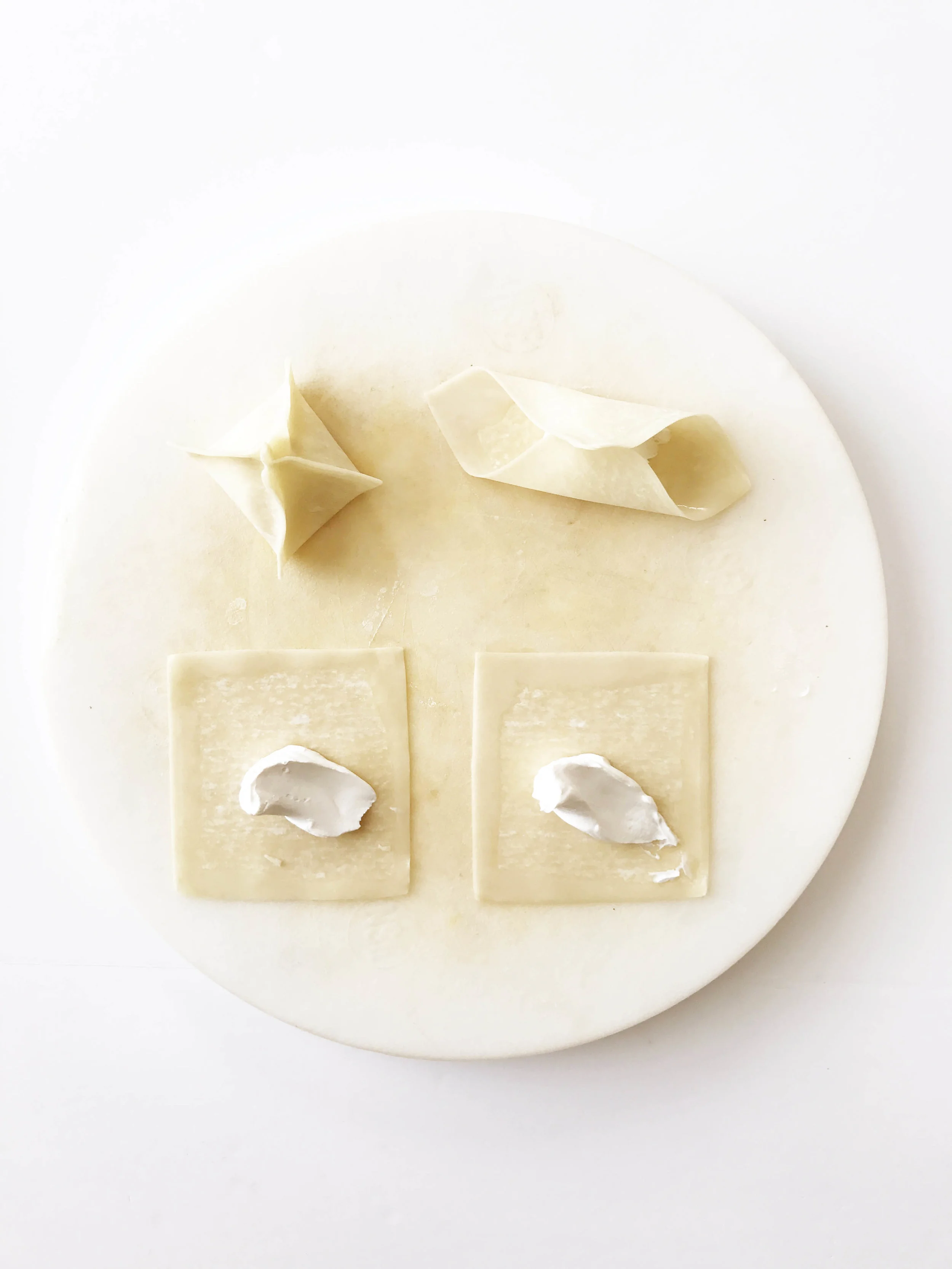 Skinny (2 Ingredient) Cream Cheese Rangoon — The Skinny Fork