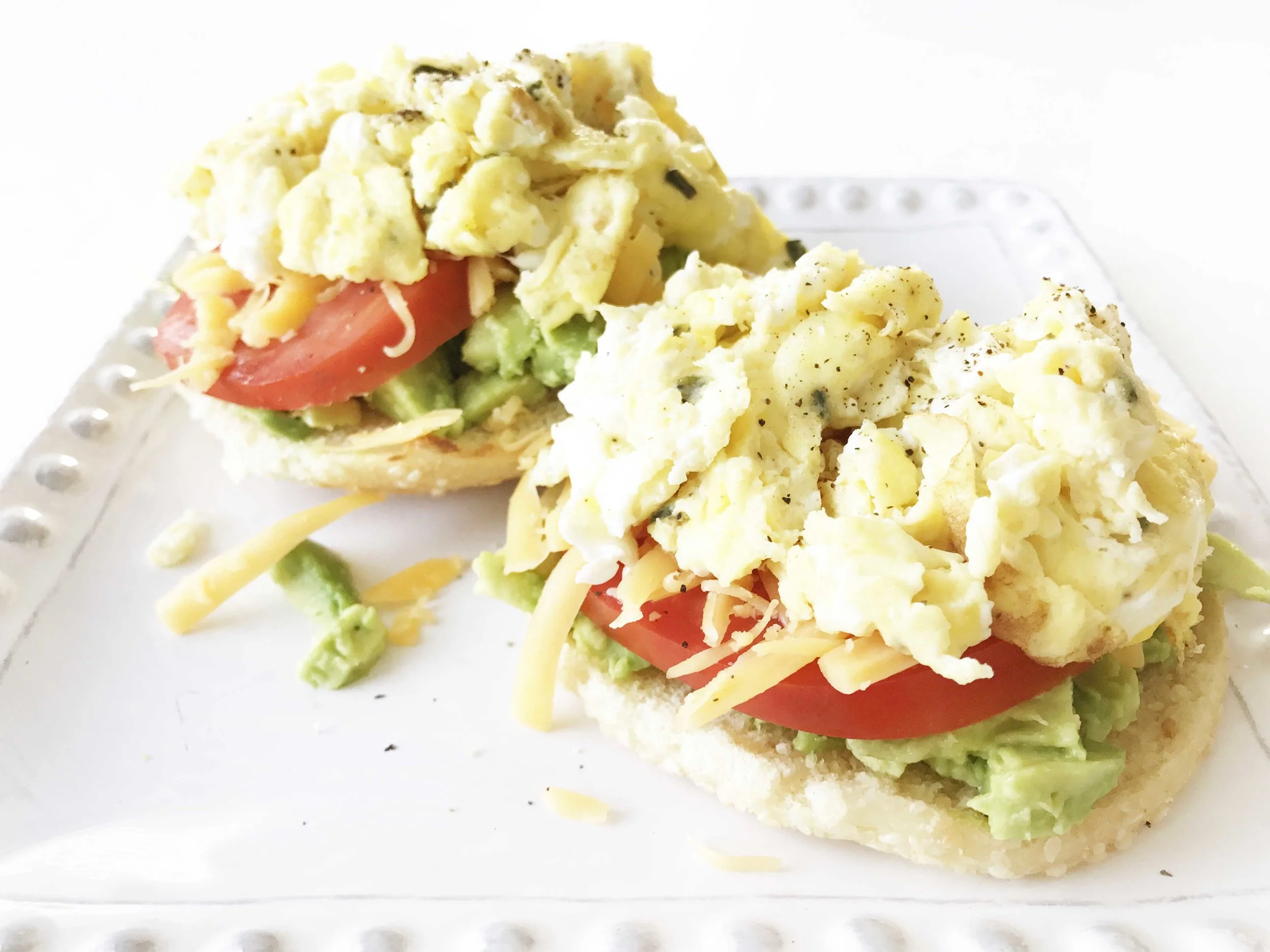 California Style Open Face Breakfast Sandwiches — The Skinny Fork