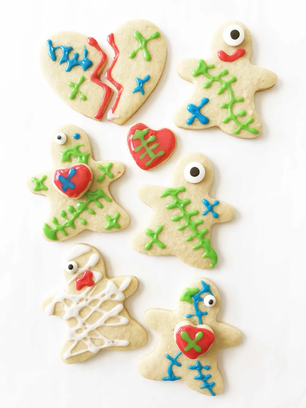 Zombie & Monster Men Cut-Out Sugar Cookies — The Skinny Fork