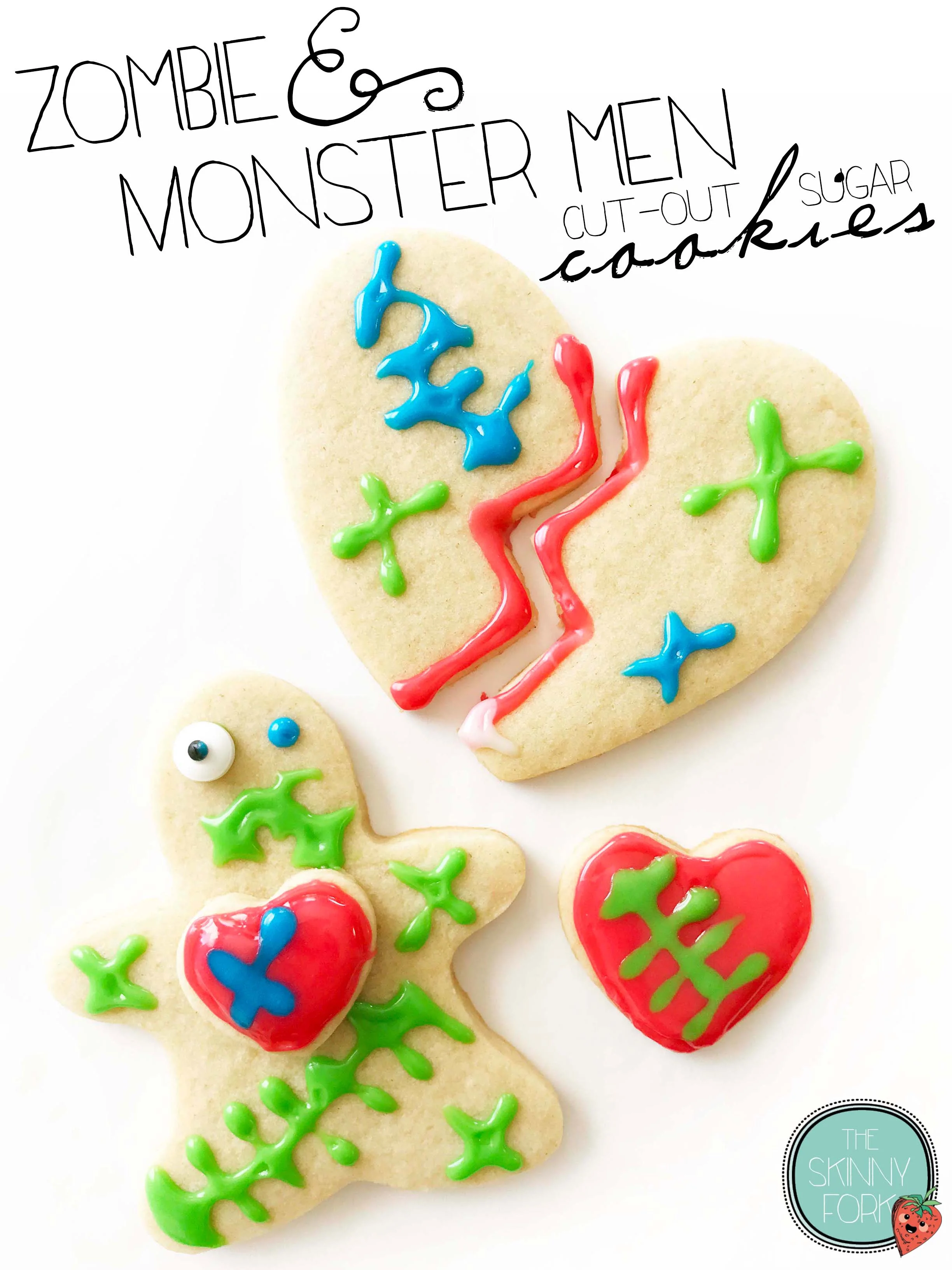 Zombie & Monster Men Cut-Out Sugar Cookies — The Skinny Fork