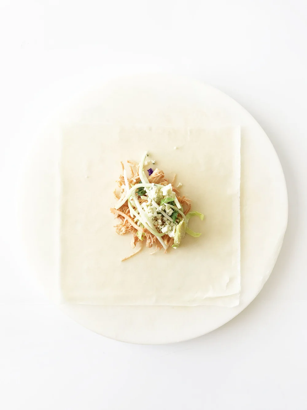 Skinny Buffalo Chicken Spring Rolls — The Skinny Fork