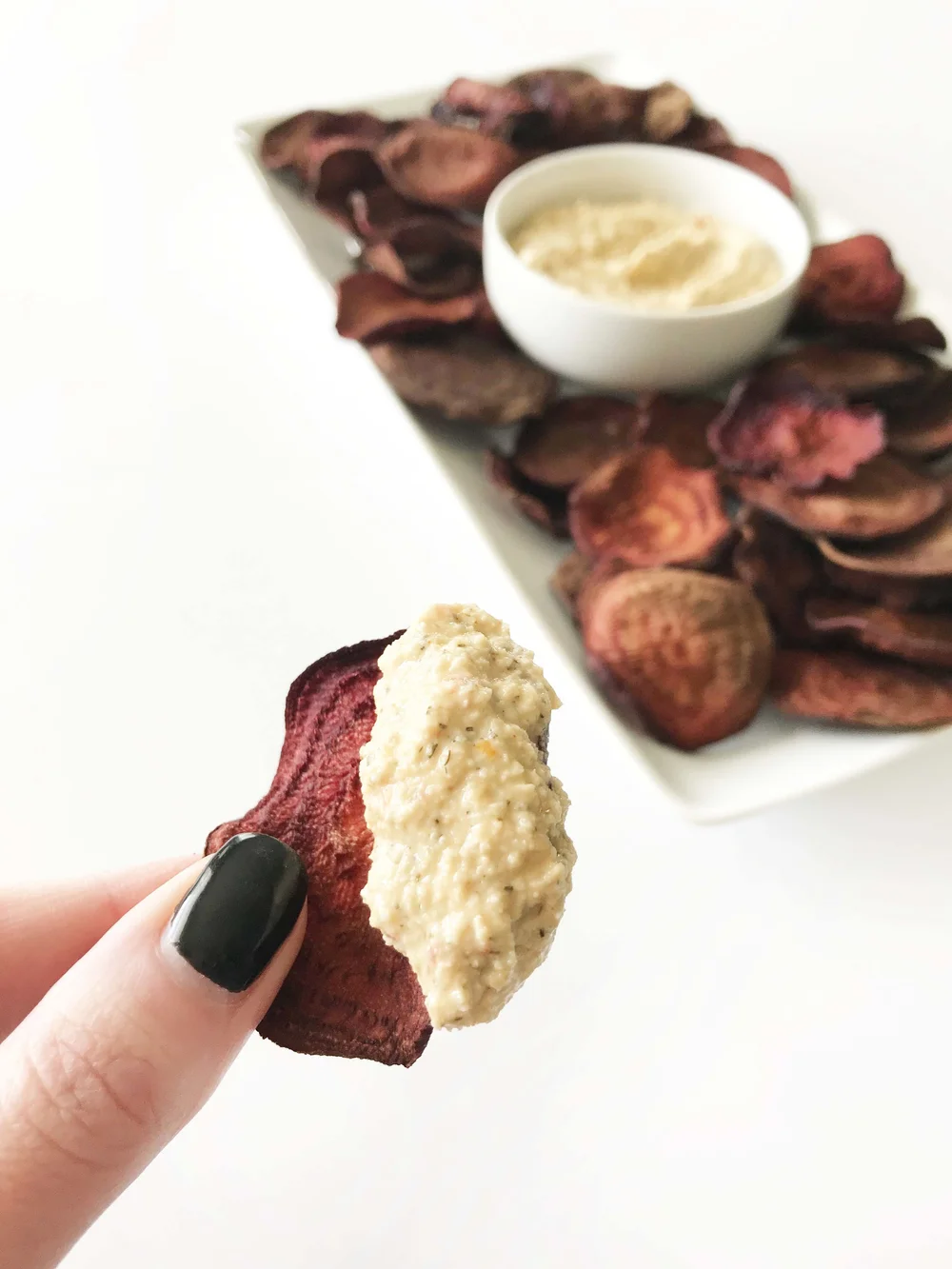 Baked Beet Chips — The Skinny Fork