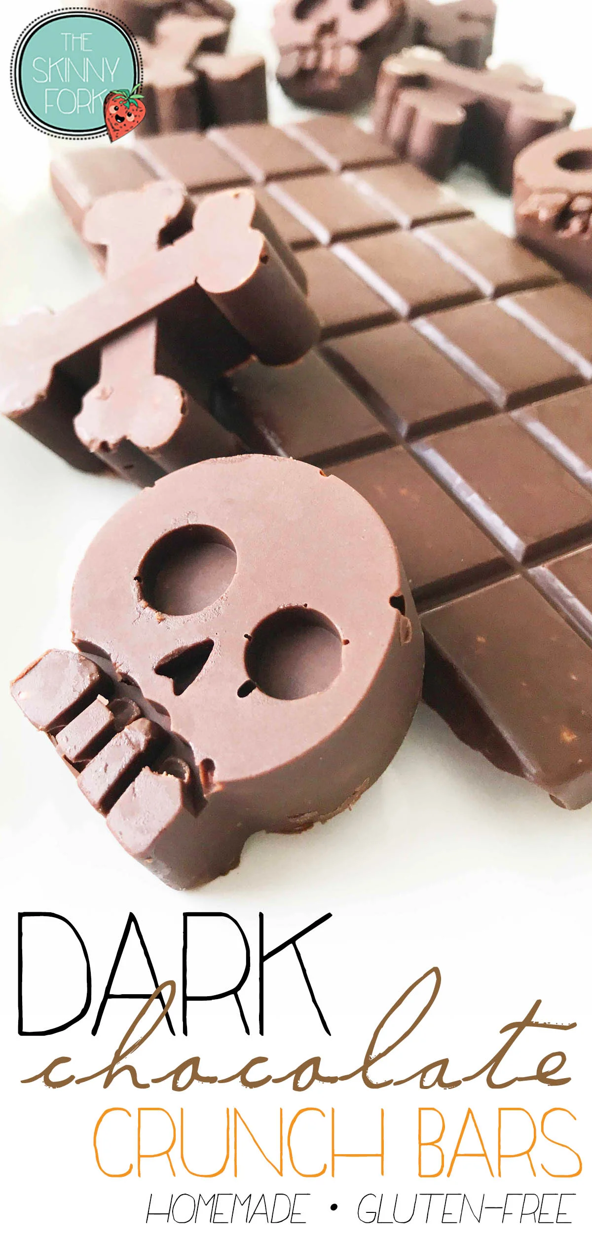 Dark Chocolate Crunch Bars — The Skinny Fork