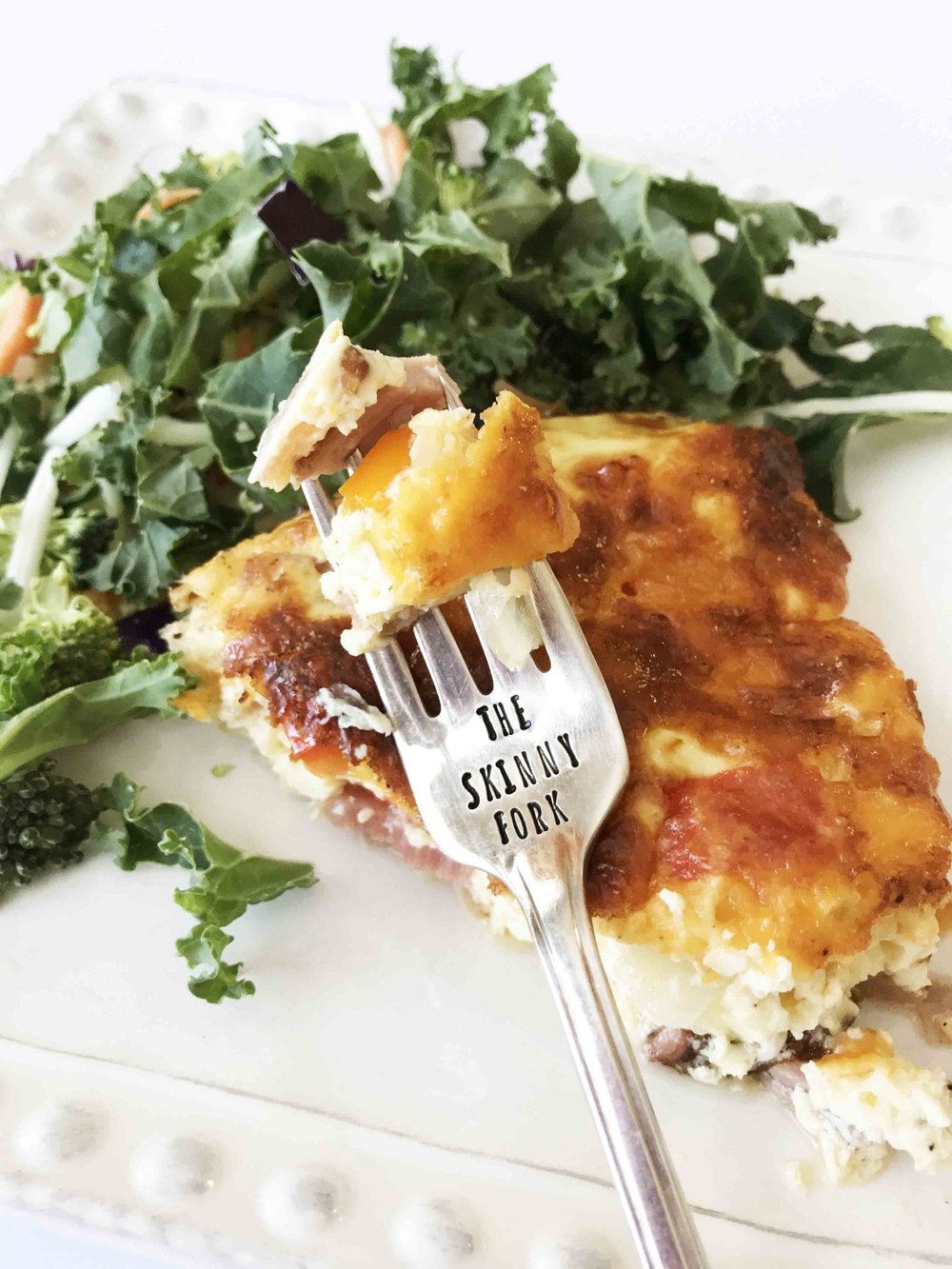 Western Omelette Crustless Quiche — The Skinny Fork