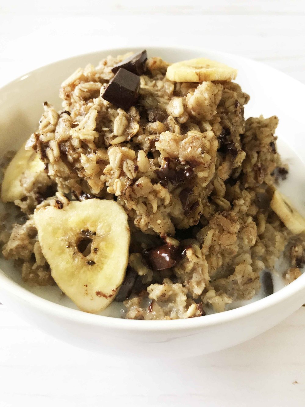 Chunky Monkey Amish Oatmeal — The Skinny Fork