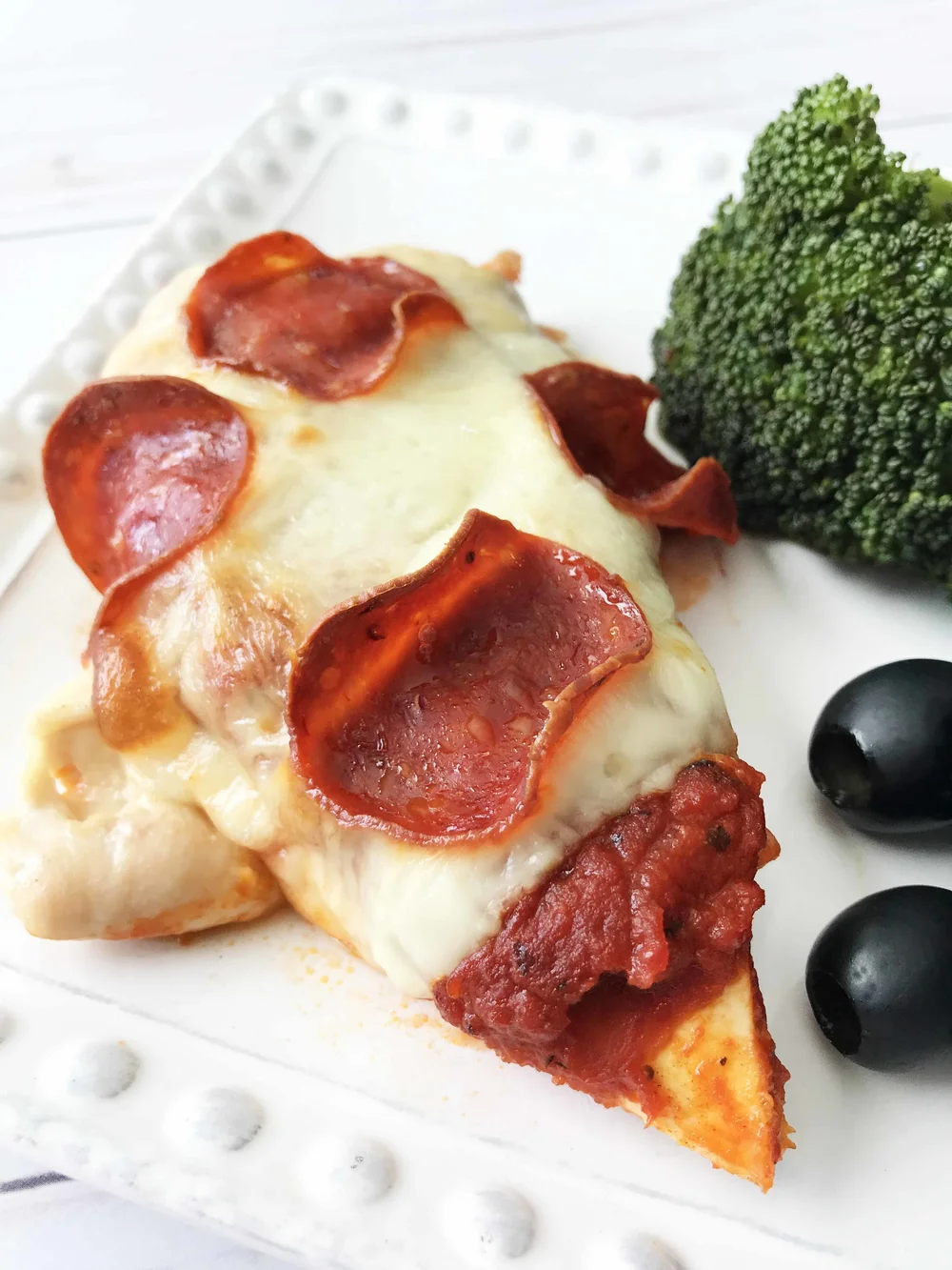 Baked Pepperoni Pizza Chicken — The Skinny Fork
