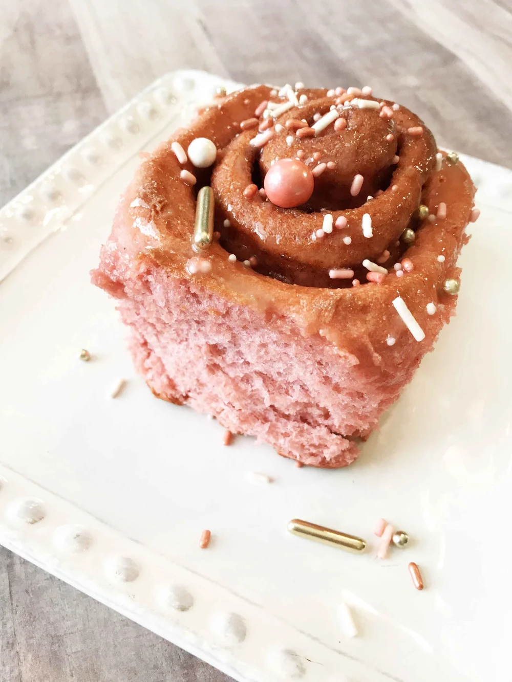 Pink Princess Cinnamon Rolls — The Skinny Fork