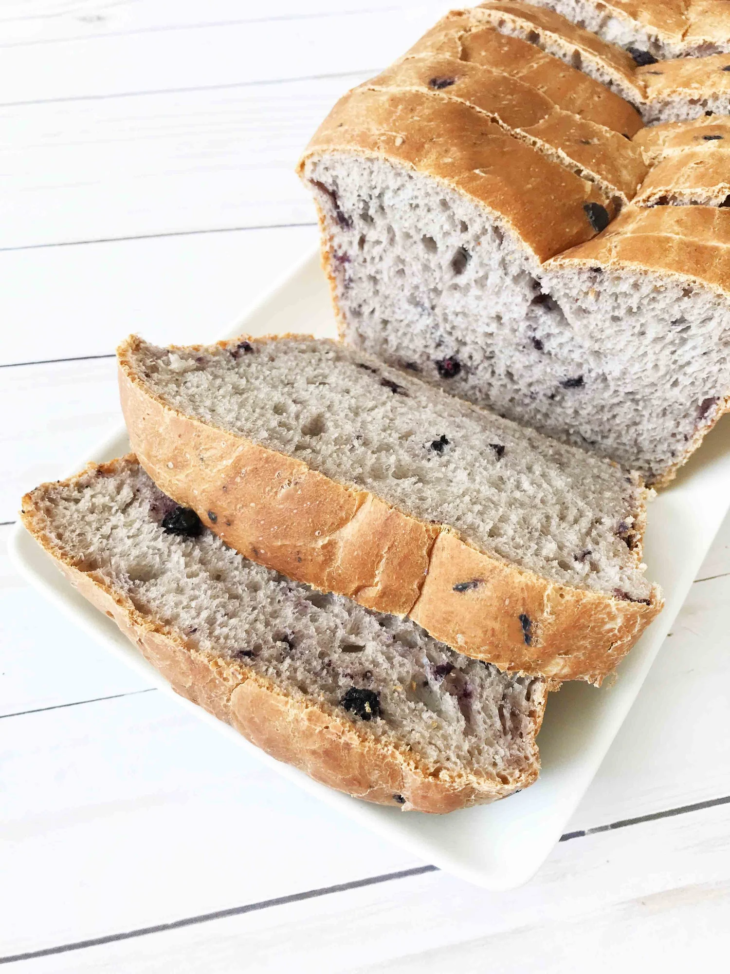 Blueberry Bread (Bread Machine) — The Skinny Fork