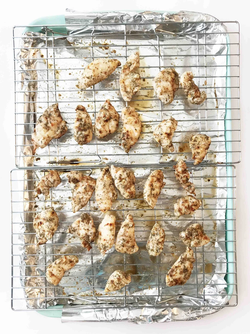 Skinny Baked Garlic Parmesan Boneless Chicken Wings — The Skinny Fork