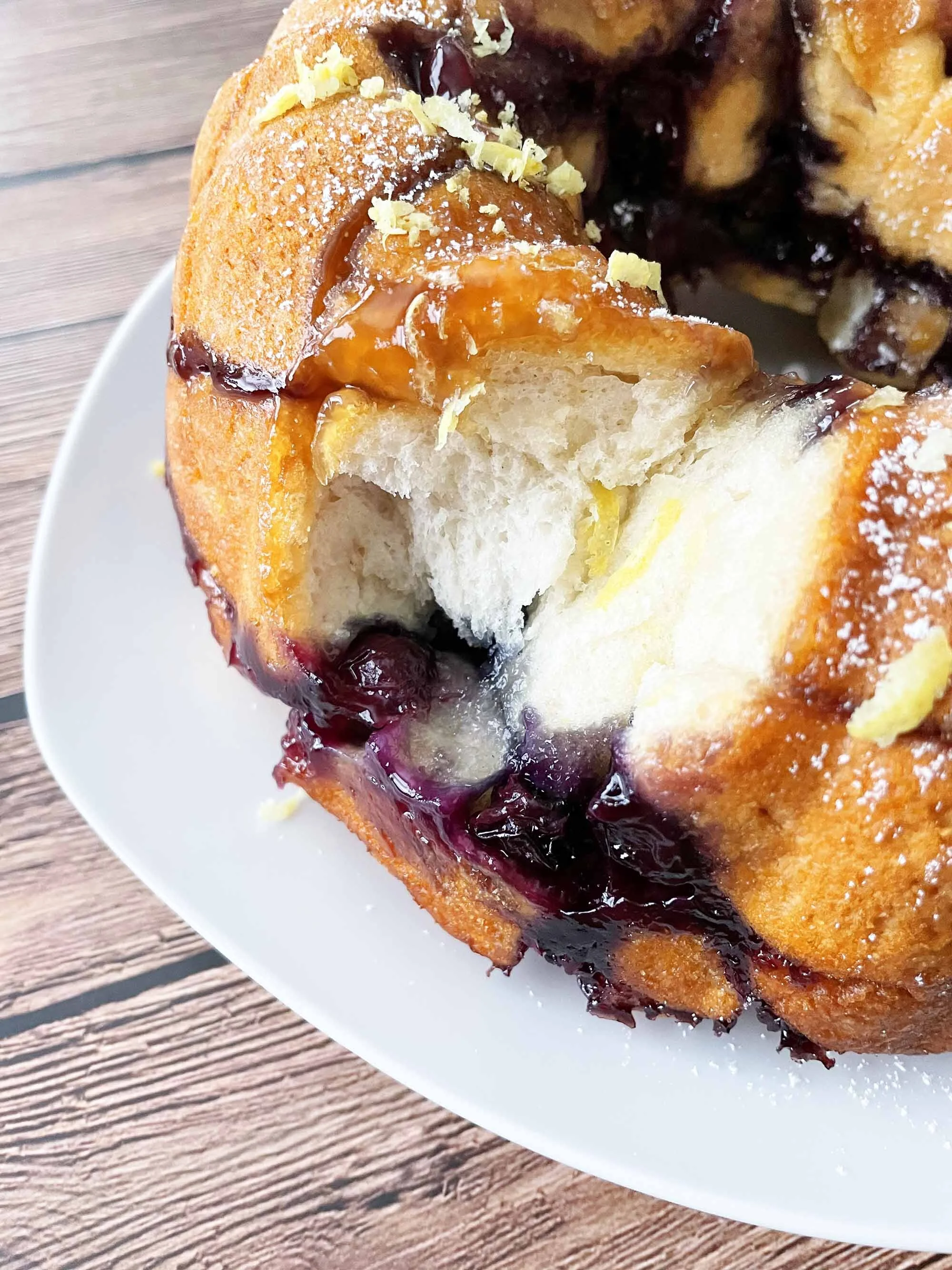 Blueberry Lemon Monkey Bread — The Skinny Fork