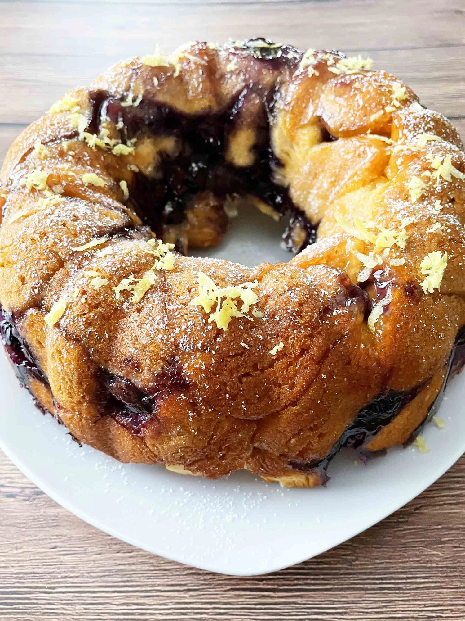 Blueberry Lemon Monkey Bread — The Skinny Fork