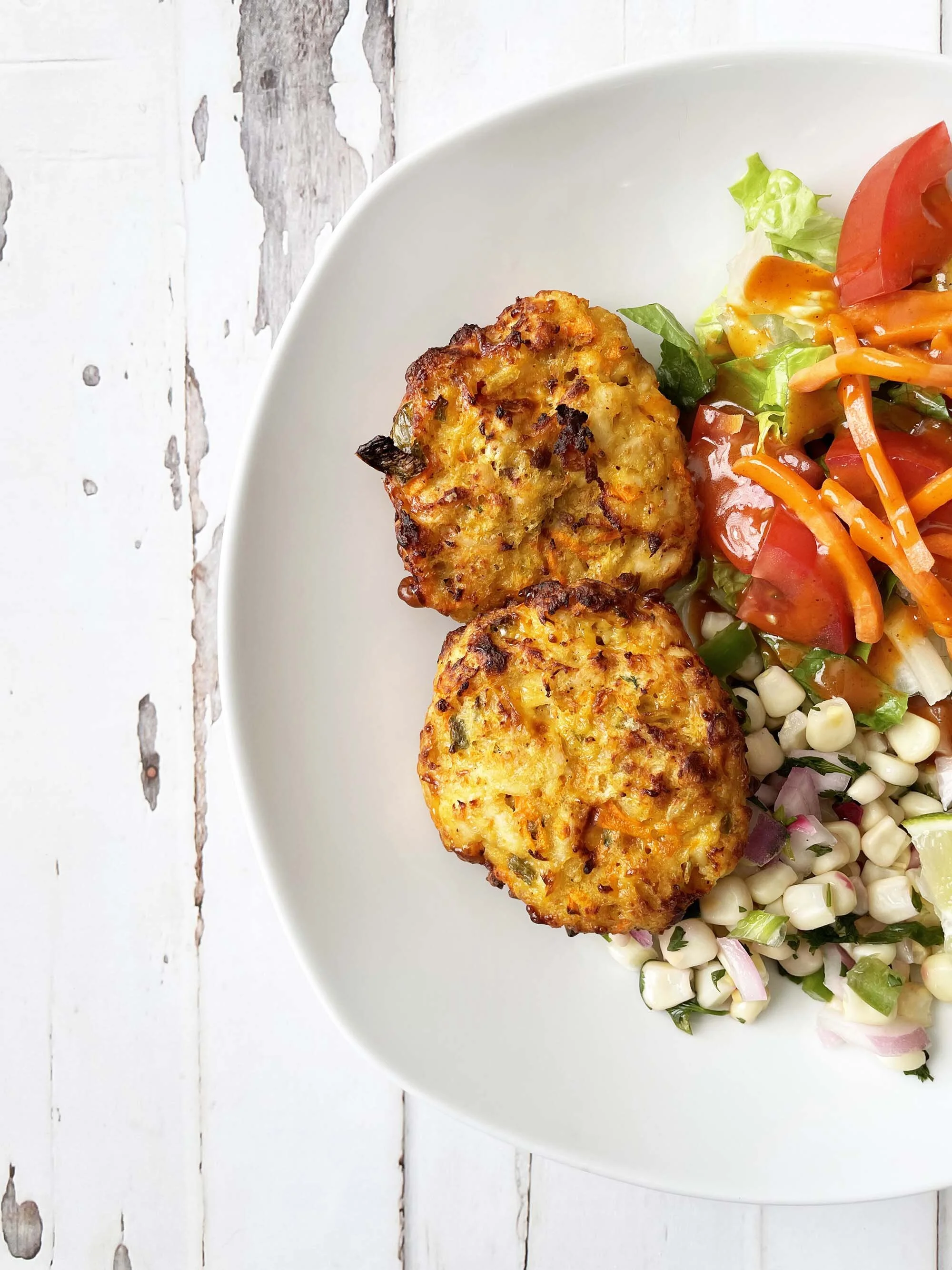 Tex-Mex Chicken Cakes (Air-Fryer) — The Skinny Fork