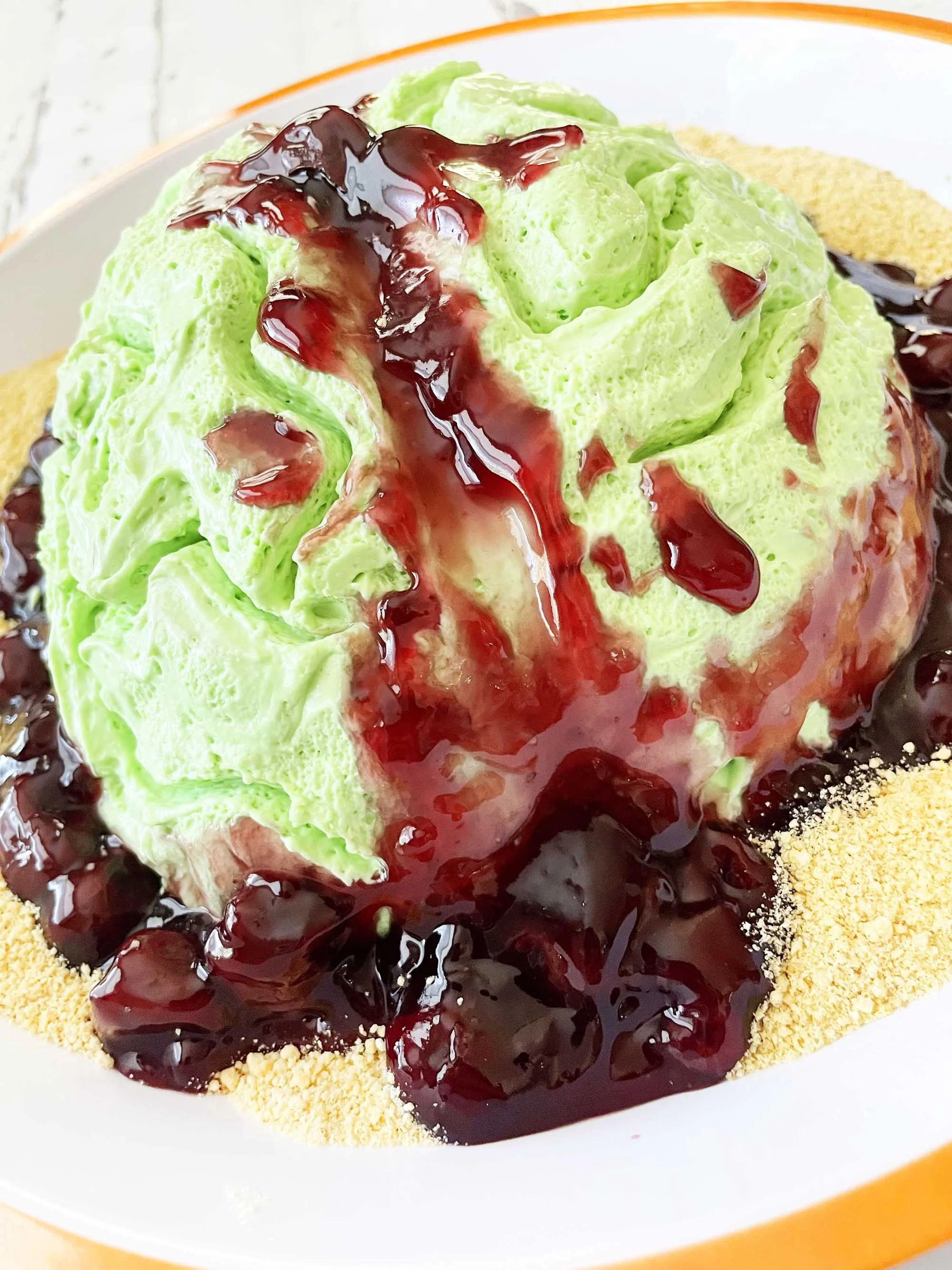 No Bake Zombie Brain Cheesecake — The Skinny Fork