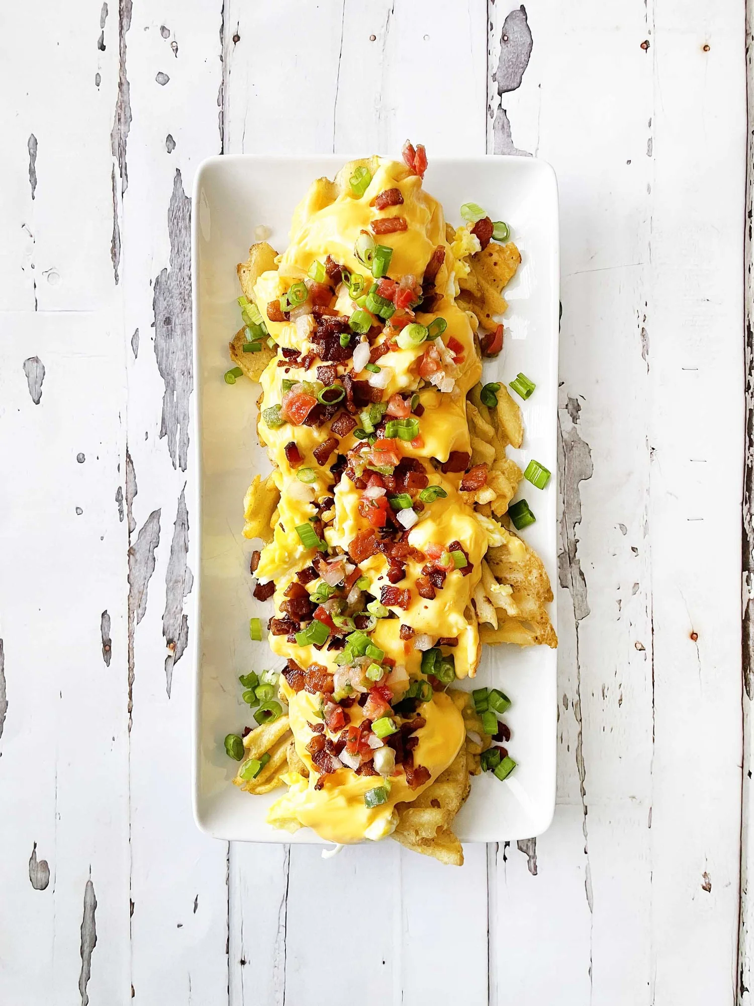 Bacon, Egg & Cheese Breakfast Fries — The Skinny Fork