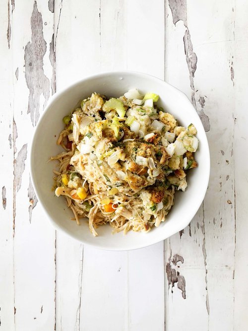 Turkey Pot Pie & Stuffing Crust — The Skinny Fork