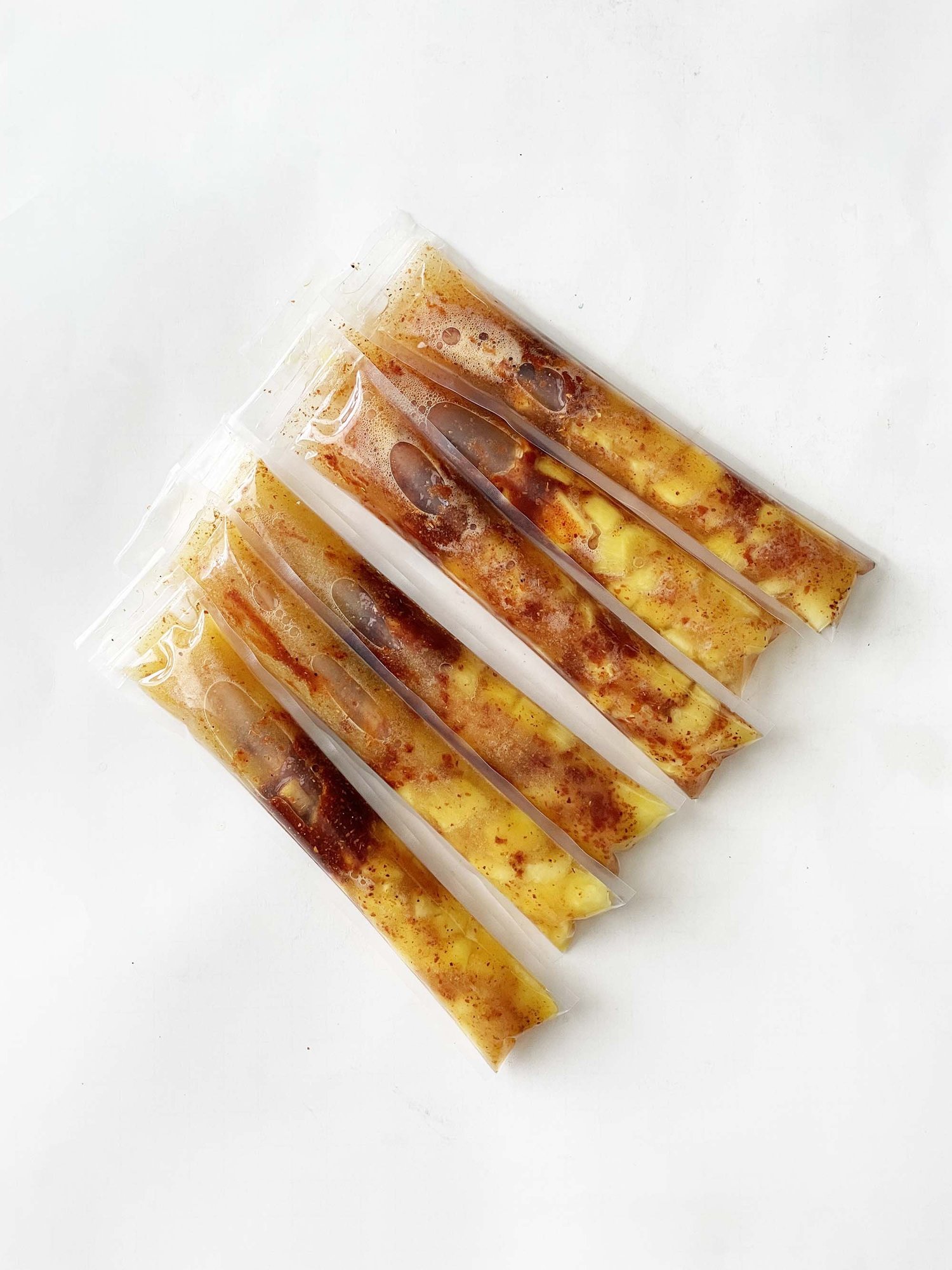 Mango Pineapple Chamoy Popsicles — The Skinny Fork