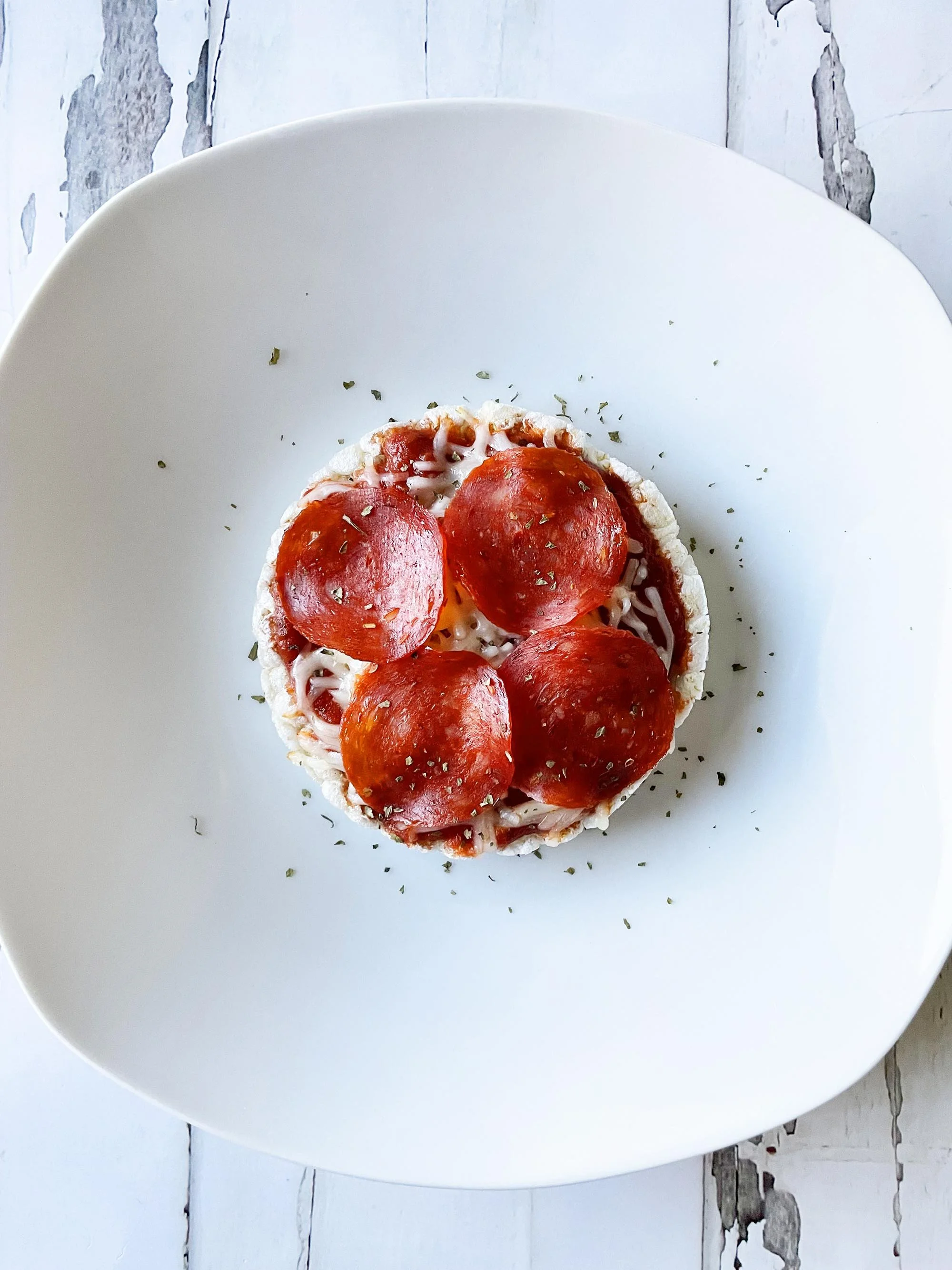 Rice Cake Pizza — The Skinny Fork