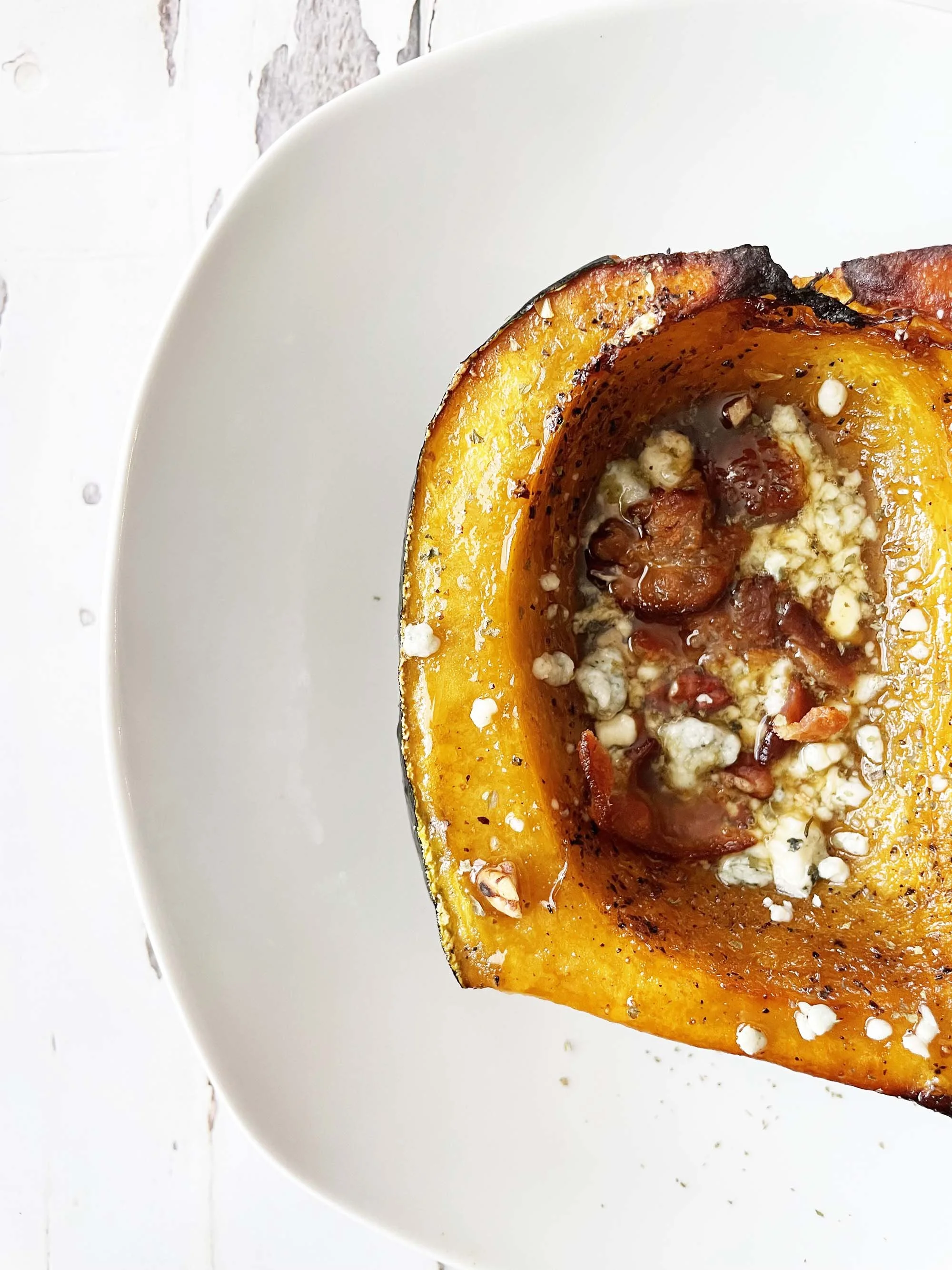 Maple Pecan Roasted Acorn Squash — The Skinny Fork