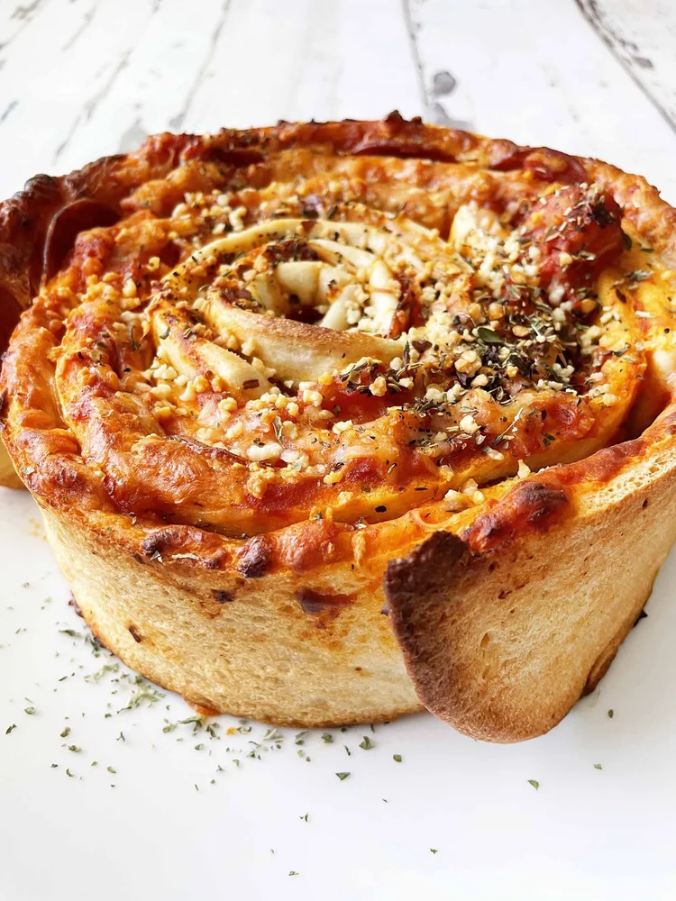 Giant Pizza Roll — The Skinny Fork