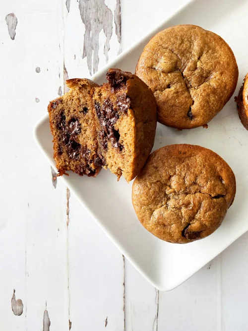 Peanut Butter Banana Muffins (Flourless!) — The Skinny Fork