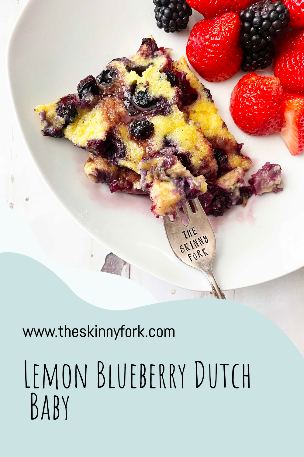 Lemon Blueberry Dutch Baby — The Skinny Fork