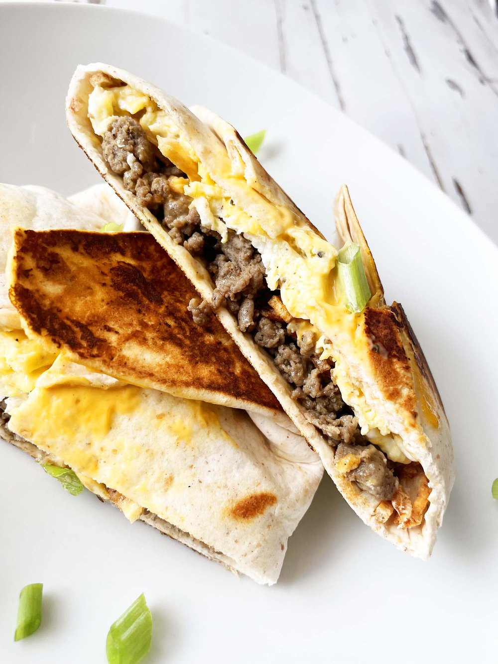 Lightened Up Breakfast Crunchwrap — The Skinny Fork