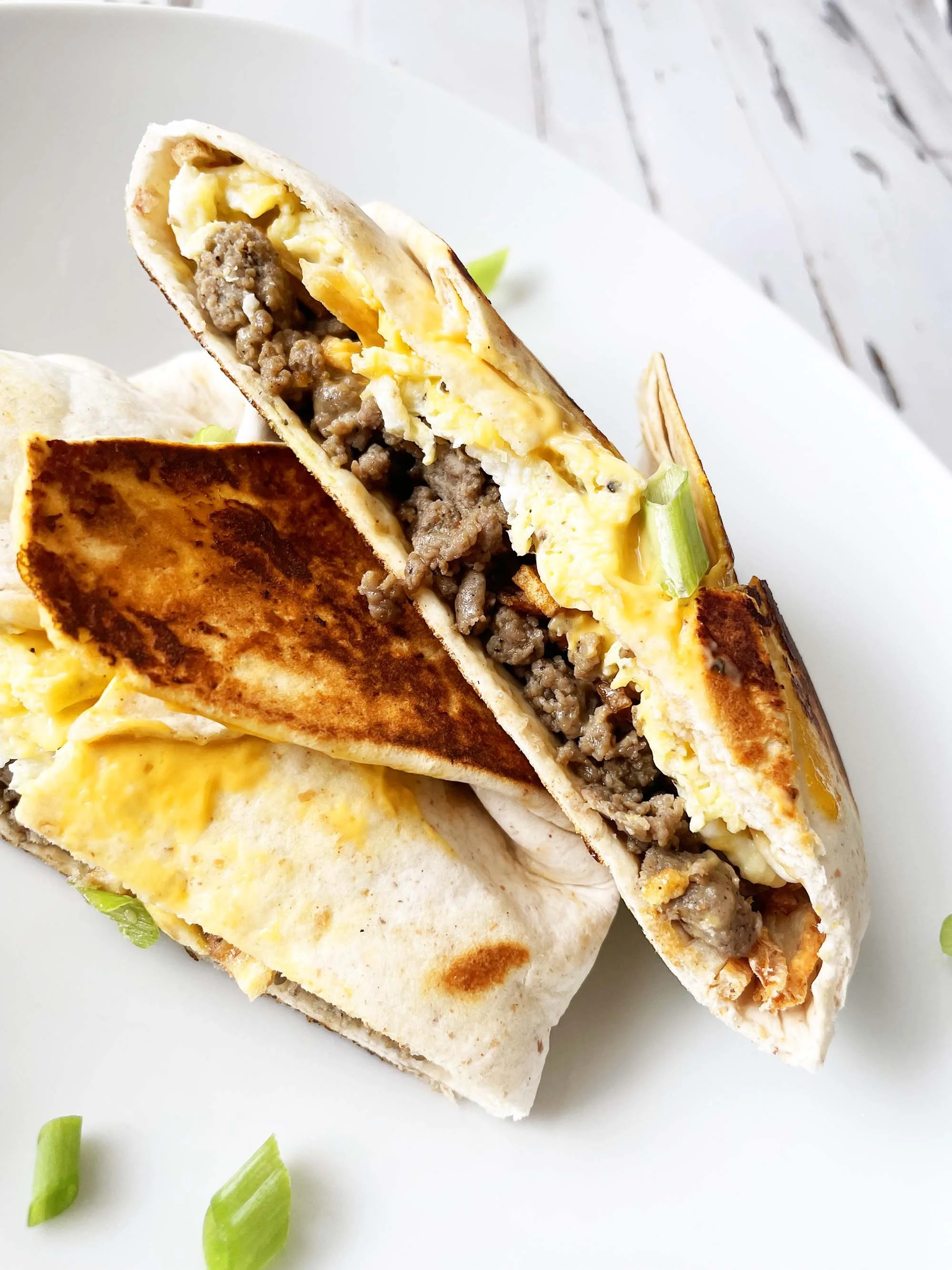 Lightened Up Breakfast Crunchwrap — The Skinny Fork