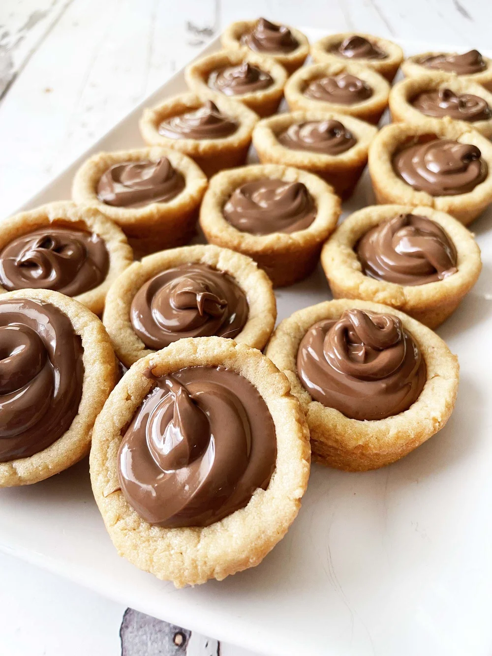 2 Ingredient Peanut Butter & Nutella Cookie Cups — The Skinny Fork