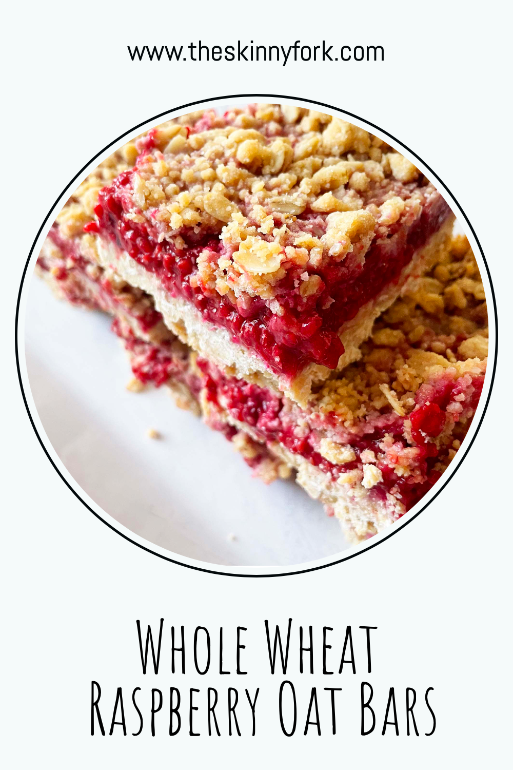 Whole Wheat Raspberry Oat Bars — The Skinny Fork