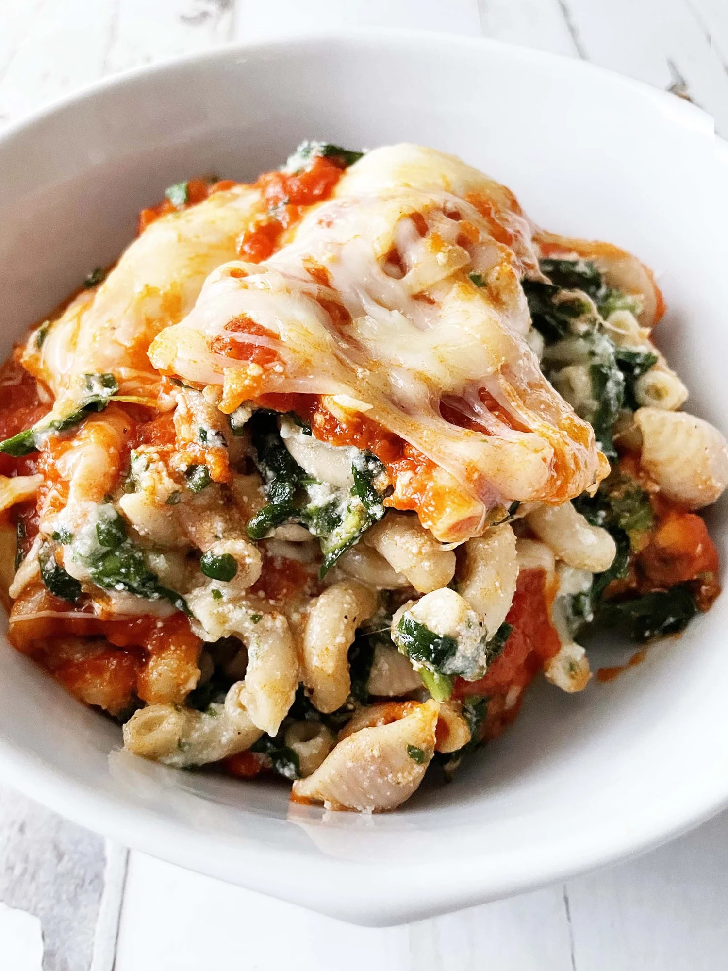 Spinach & Ricotta Pasta Bake — The Skinny Fork