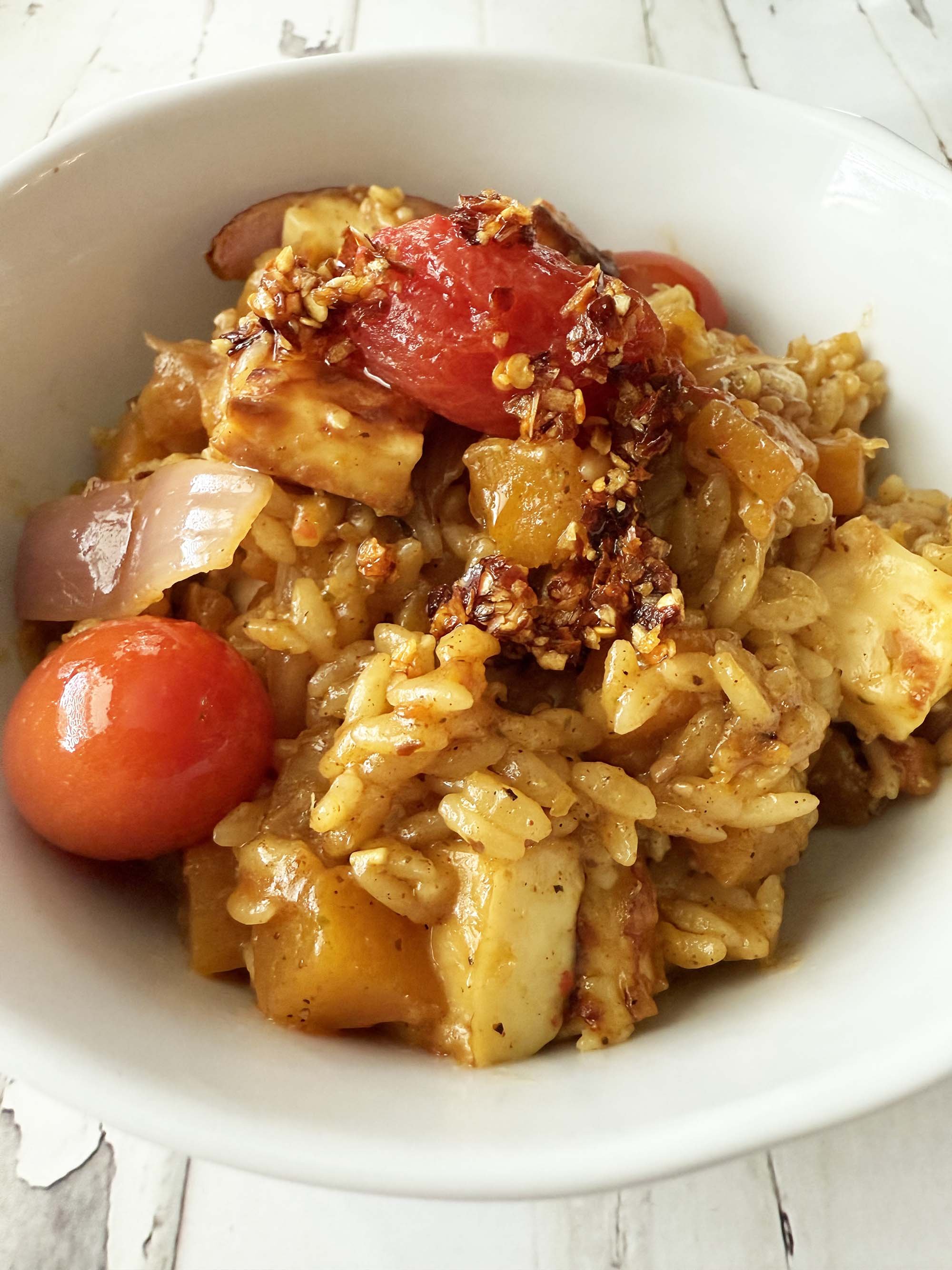 Halloumi & Butternut Squash Orzo Bake — The Skinny Fork