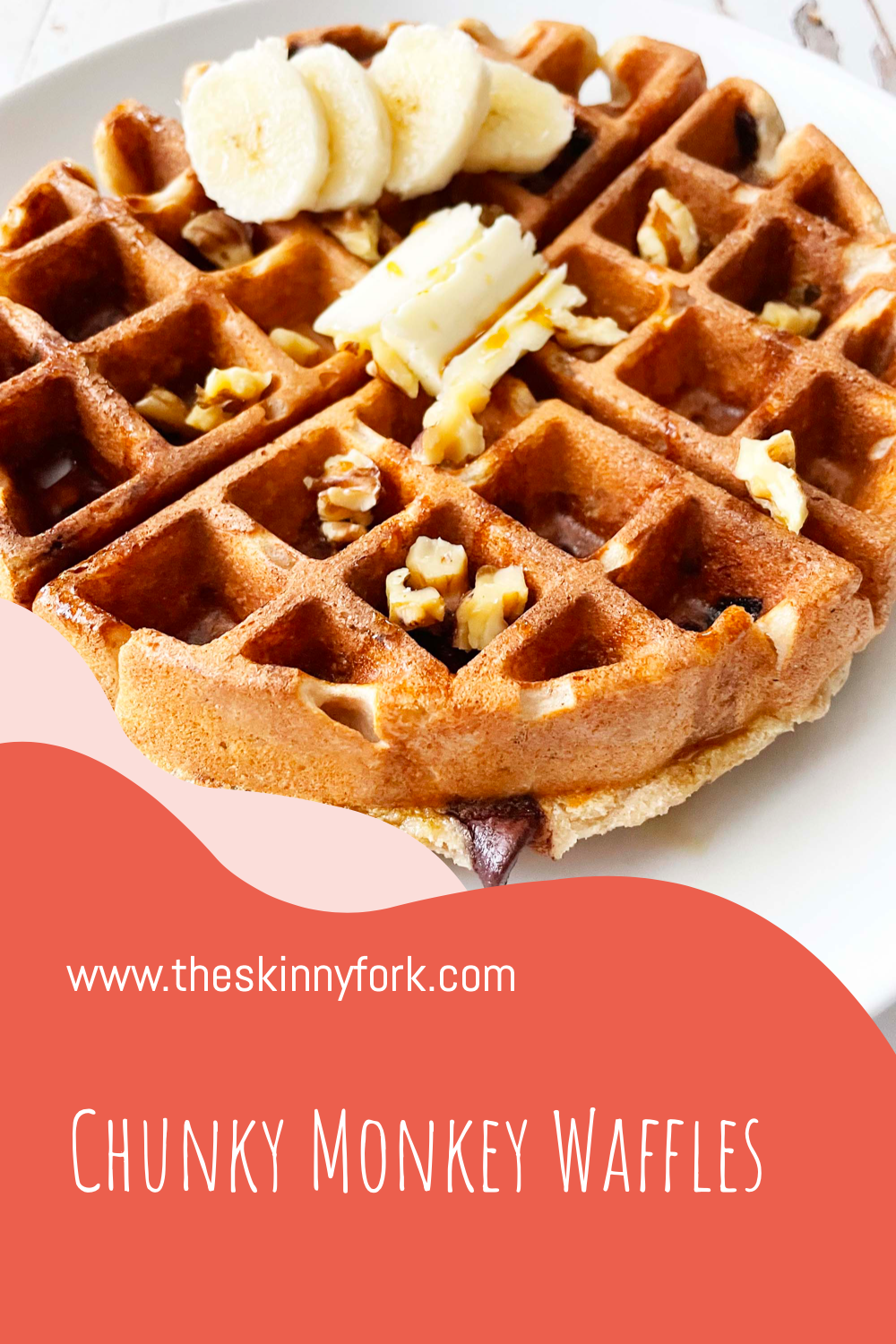 Chunky Monkey Waffles — The Skinny Fork