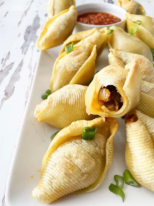 Air Fried Taco Stuffed Shells — The Skinny Fork