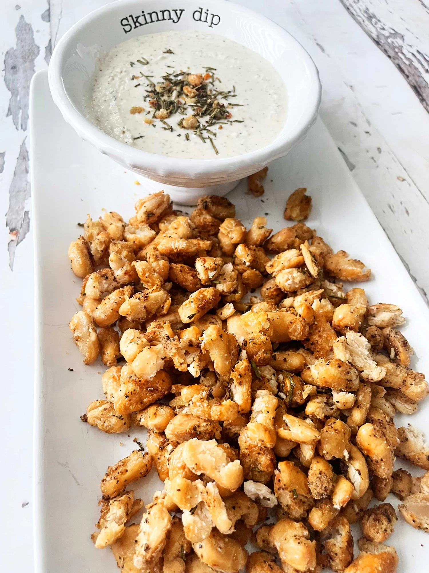Crispy Roasted Beans & Whipped Feta — The Skinny Fork
