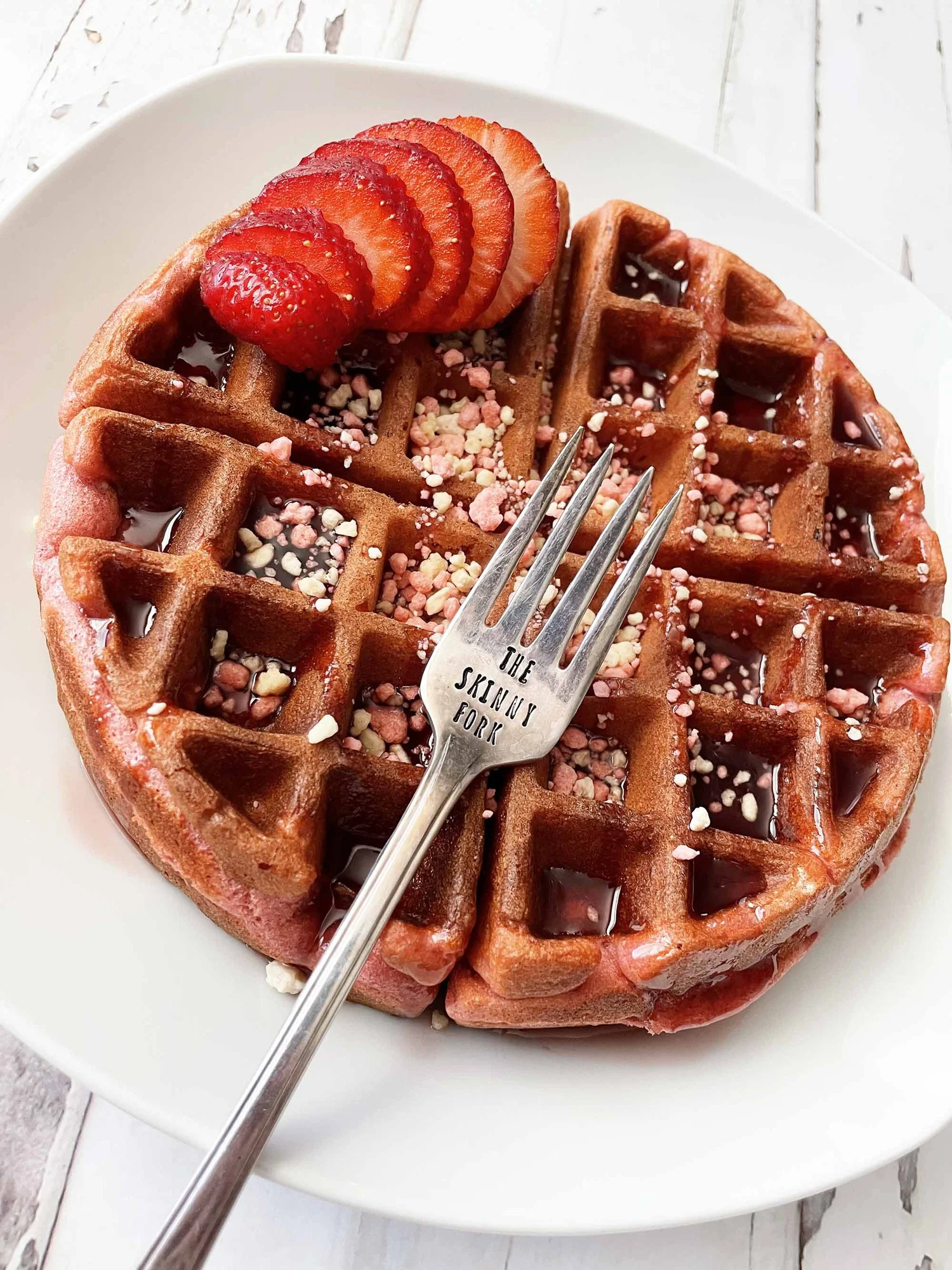 Strawberry Shortcake Waffles — The Skinny Fork