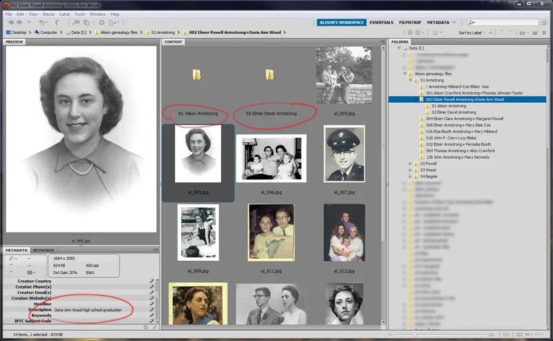 How to Organize Your Digitized Genealogy Photos — Pictures and Stories